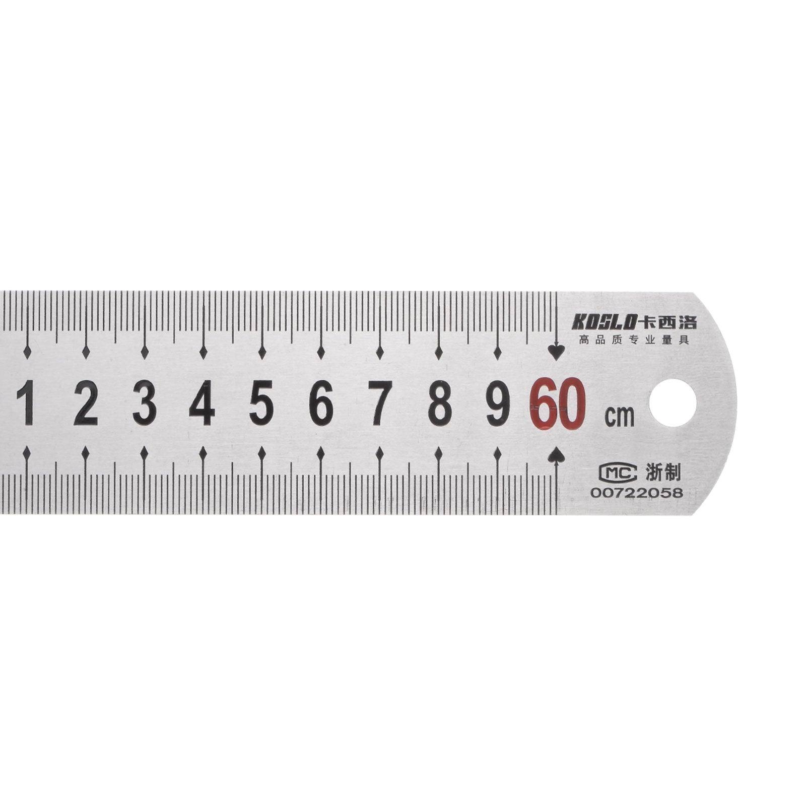 Stainless Steel Ruler 24-inch/60cm Metal Rulers 1.5" Wide, Inch and ...