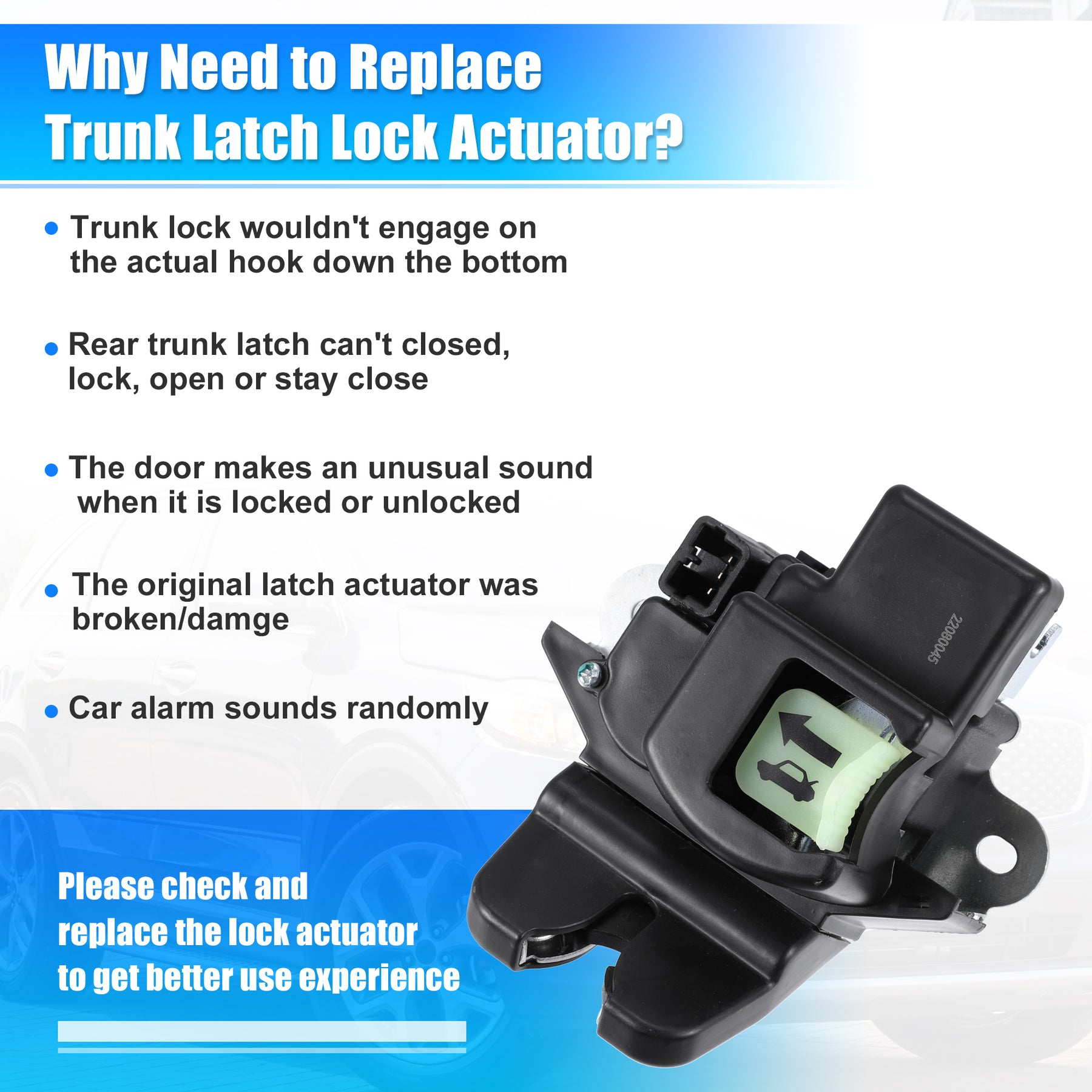 Car Trunk Latch Tailgate Lock Rear 81230-A7030 81230-A7020 81230-A7040 ...