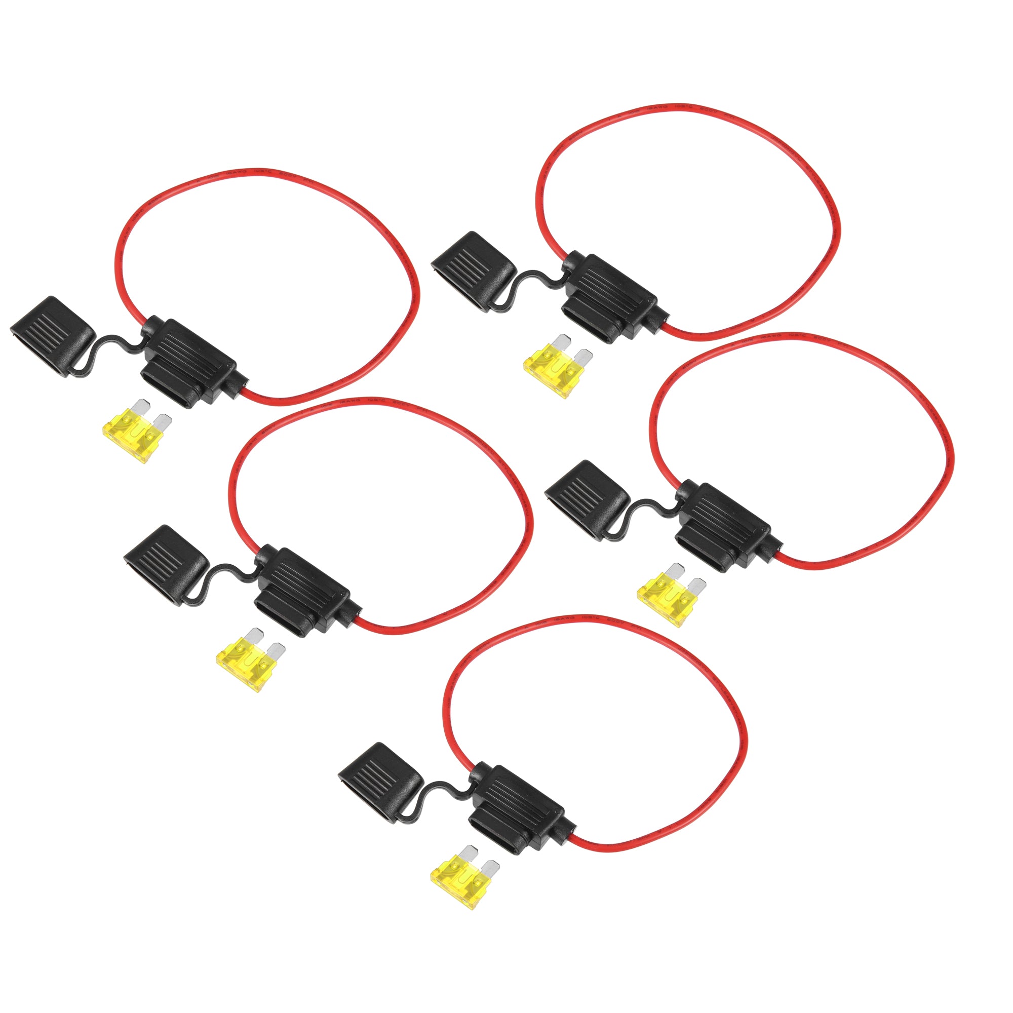 5 Set DC 32V 16 Gauge Car Inline ATC Blade Style Inline Fuse Holder ...