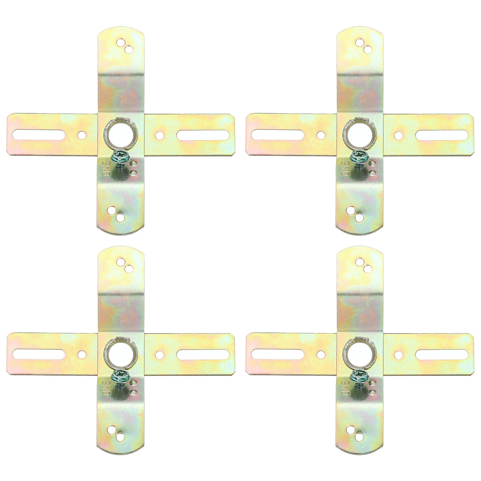 4" Light Crossbar, 4 Pack Carbon Steel Cross-Shaped Mounting Bracket ...