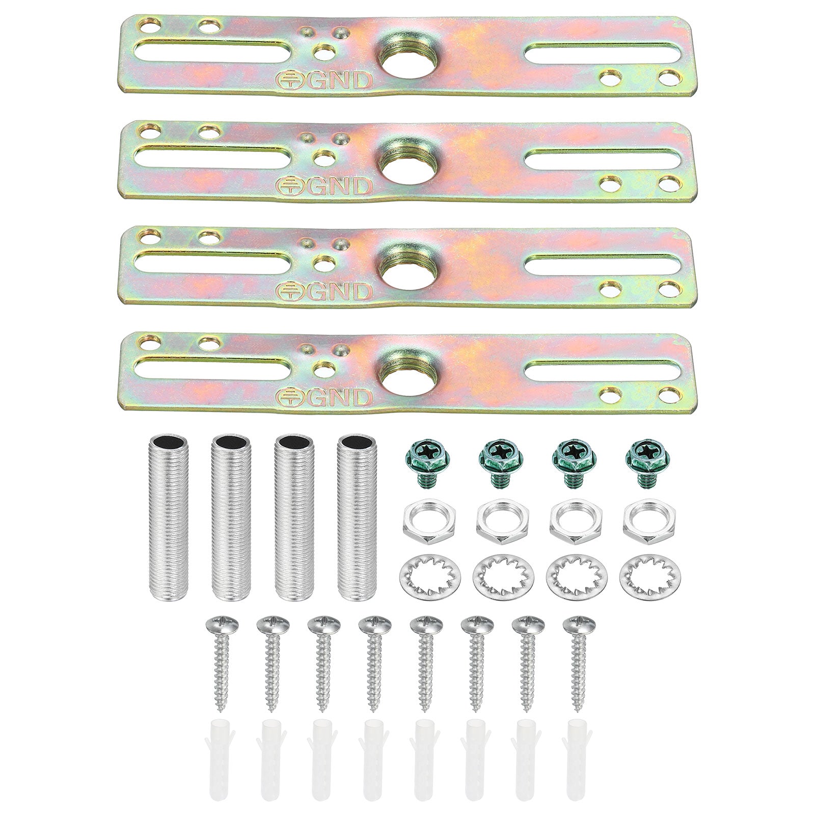 4" Ceiling Light Plate Kit, 4 Pack Light Crossbar Mounting Bracket ...