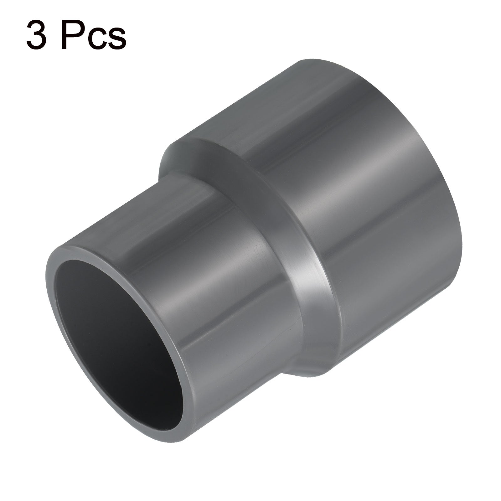 PVC Reducer Pipe Fitting 40x32mm, 3 Pack Straight Coupling Adapter ...