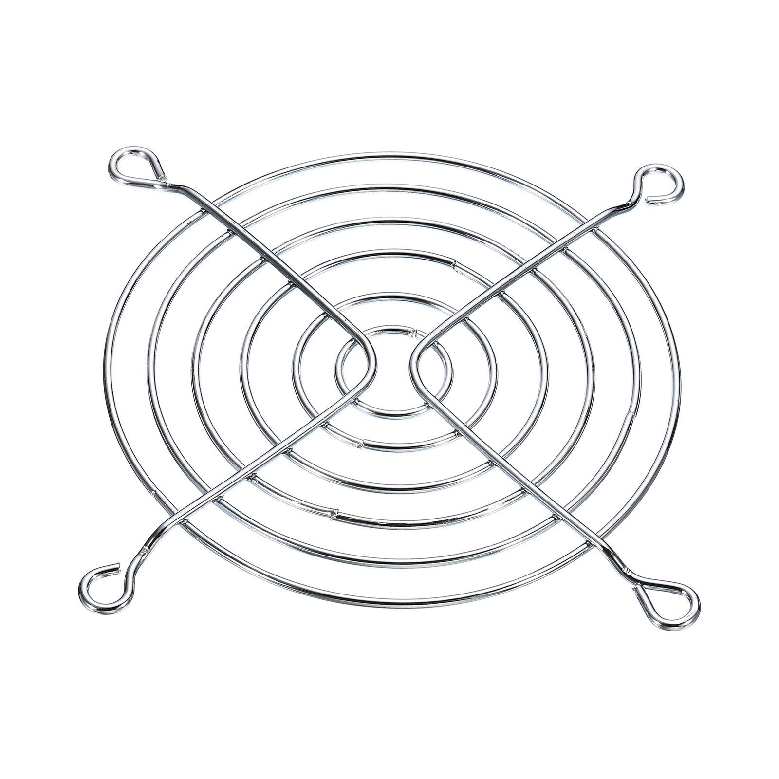 92mm Fan Finger Grill, 8 Pack Metal Grill Protector Guard, Silver ...