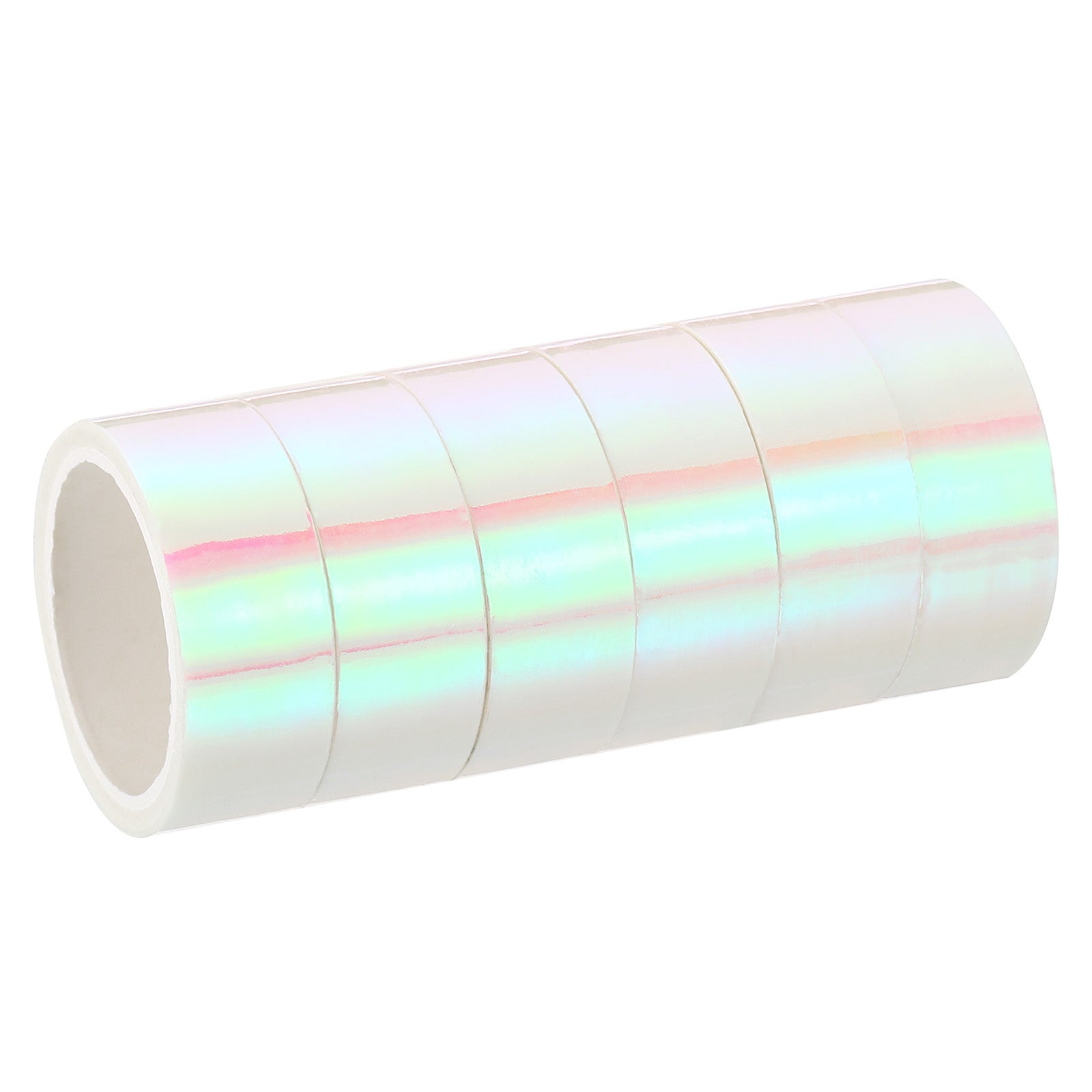 Metalized Tape 0.59 Inch x 5.5 Yards, 6 Roll Self Adhesive Holographic ...