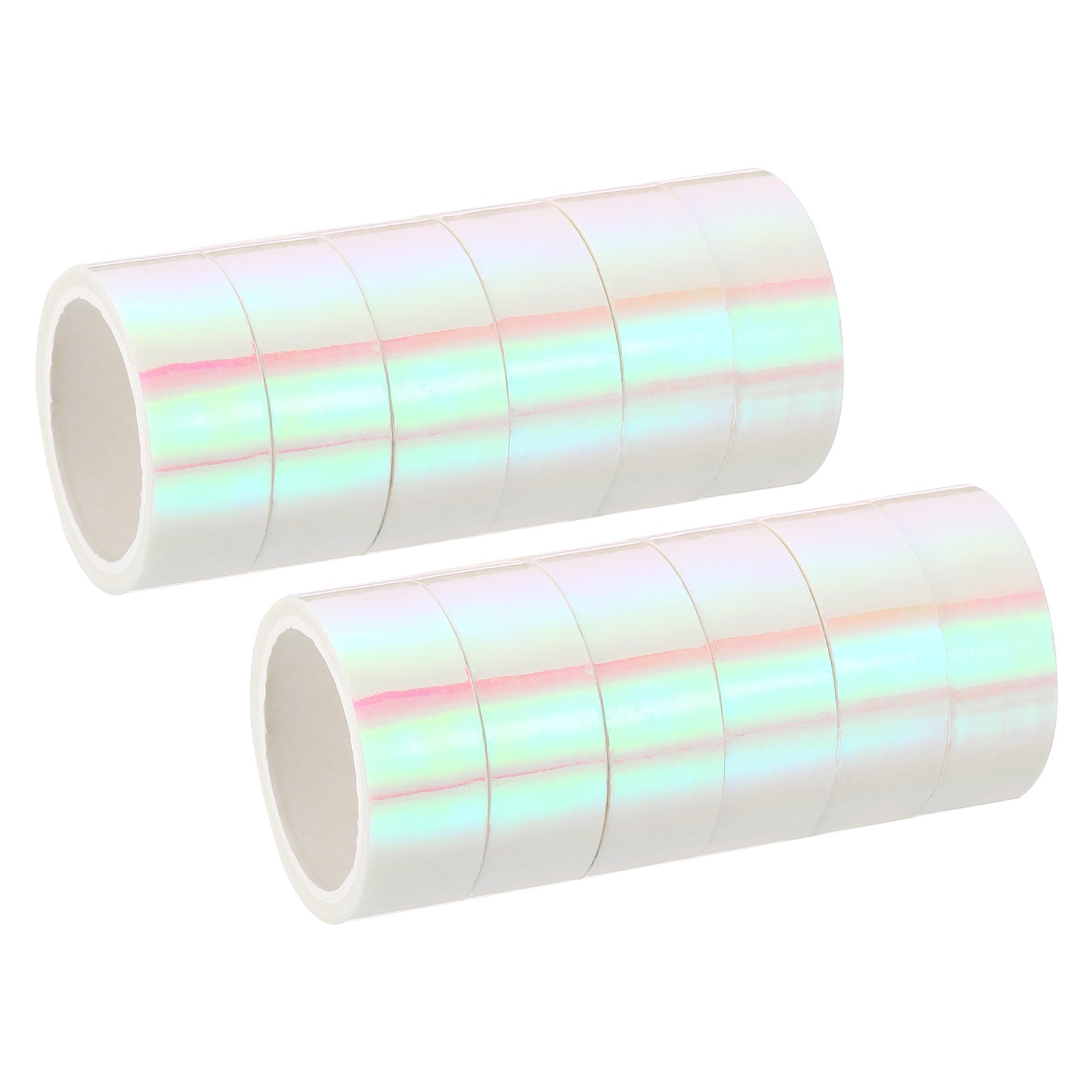 Metalized Tape 0.59 Inch x 5.5 Yards, 12 Roll Self Adhesive Holographic ...