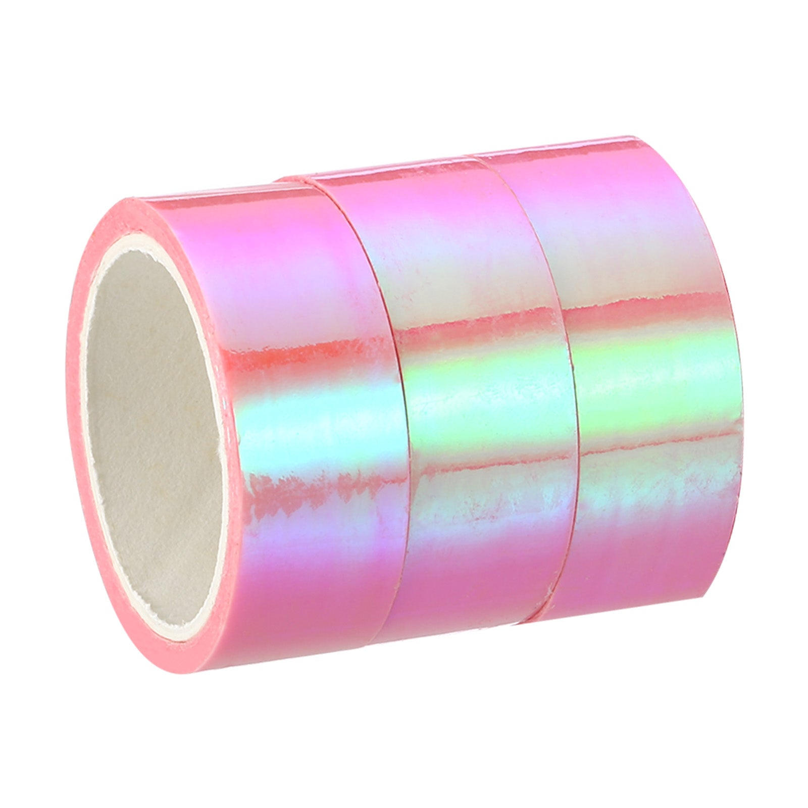 Holographic Tape 15mm x 5m, 3 Roll Self Adhesive Metallic Foil Masking ...