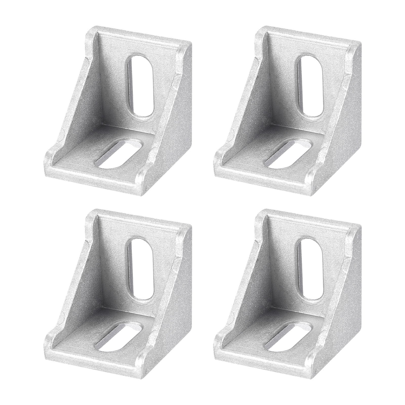 Uxcell 4Pcs Inside Corner Bracket Gusset, 38x38x35mm 4040 Angle ...