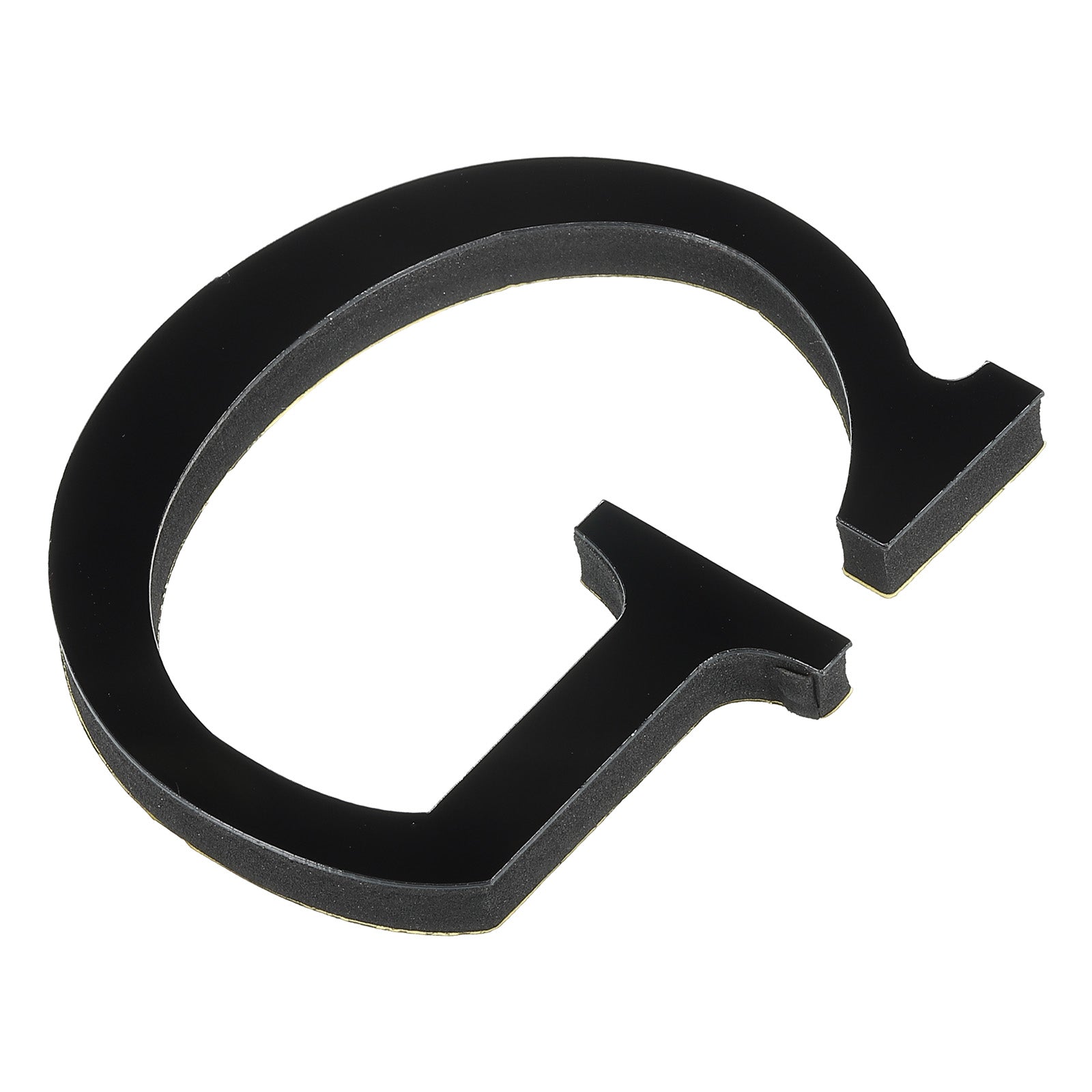 3D Acrylic Alphabet Mirror Wall Stickers Letter G Self-Adhesive Black ...