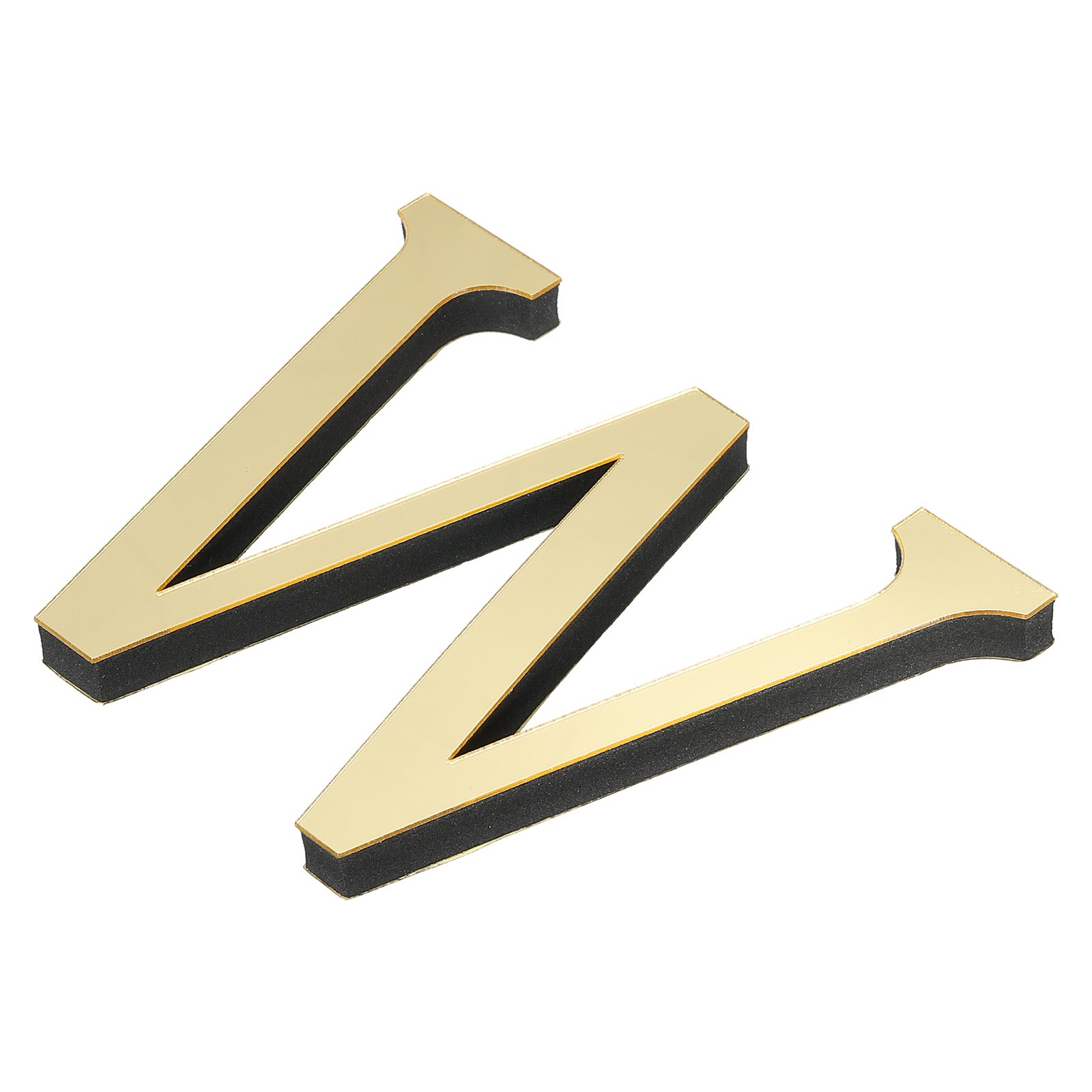 3D Acrylic Alphabet Mirror Wall Stickers Letter W Self-Adhesive Light ...