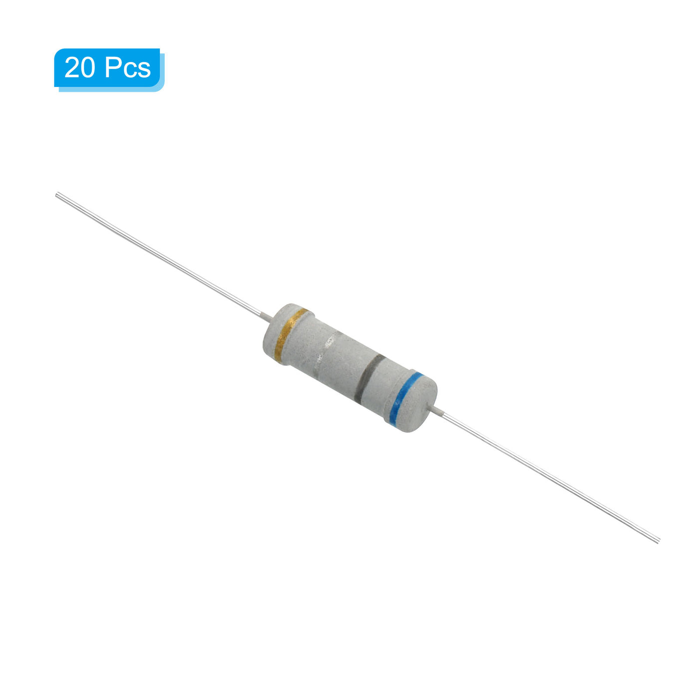 20Pcs 3W 0.68 Ohm 5% Tolerance Carbon Film Resistor, Axial Lead ...