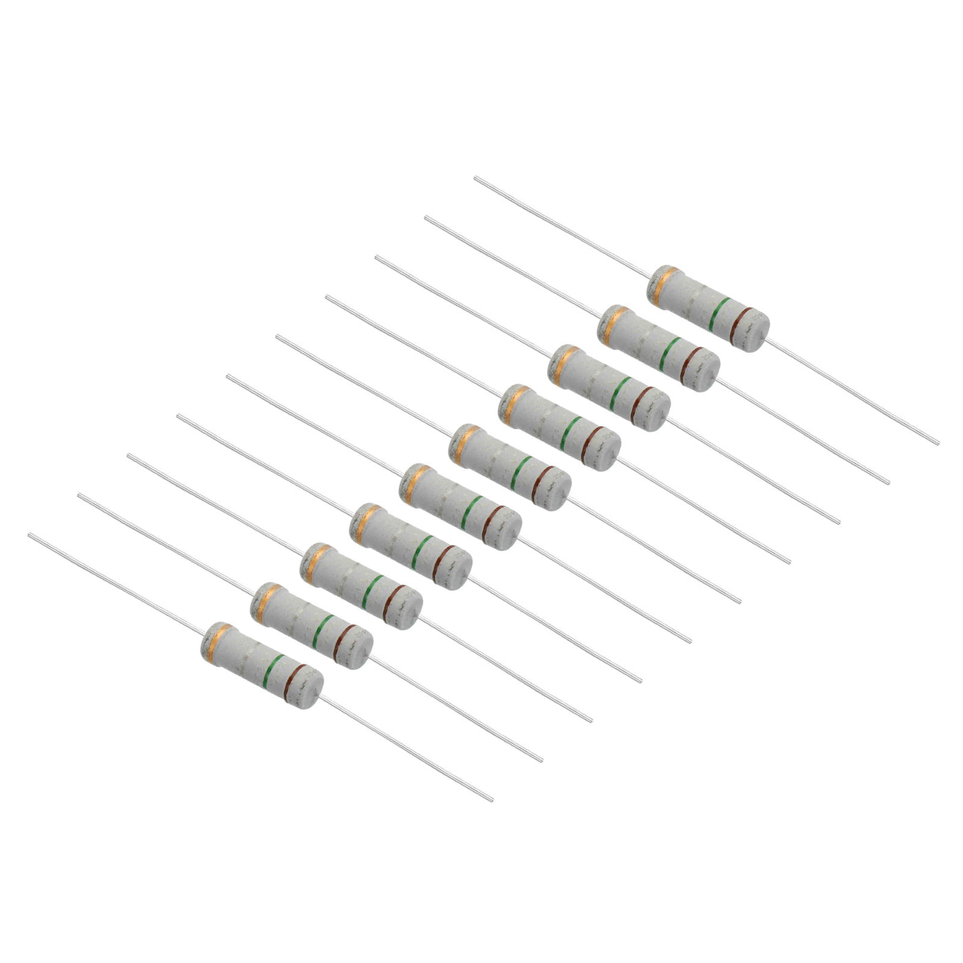 30Pcs 3W 0.15 Ohm 5% Tolerance Carbon Film Resistor, Axial Lead ...