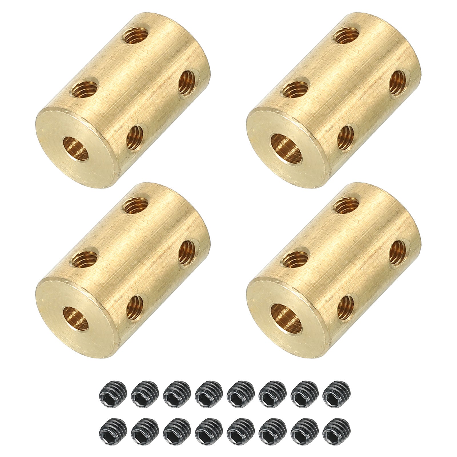 Shaft Coupler L22 x D14 3.17mm Bore Rigid Coupling W Screw 4Pcs ...