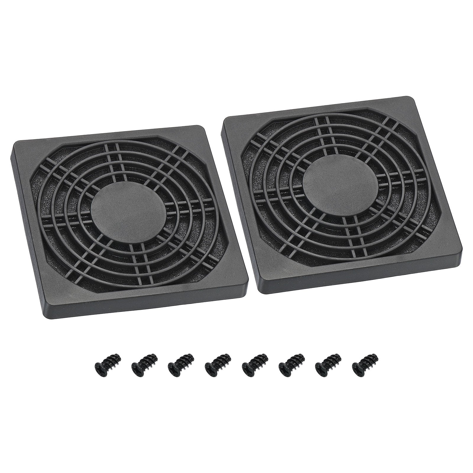 92mm Cooling Fan Filter with Screw, 2 Pack ABS Ventilator Grill Guard ...