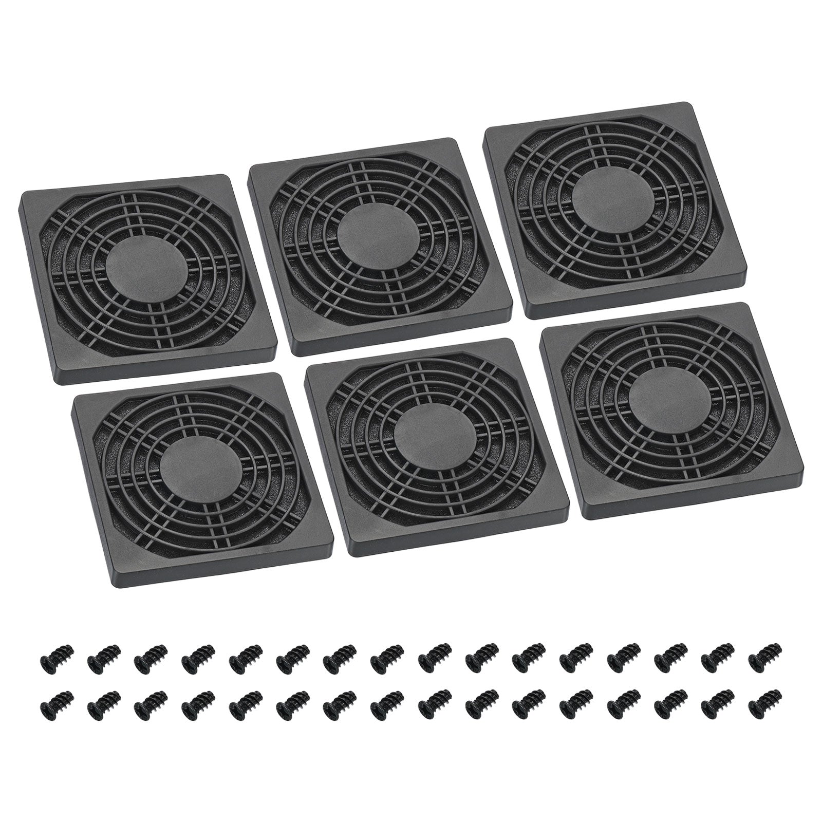 92mm Cooling Fan Filter with Screw, 6 Pack ABS Ventilator Grill Guard ...