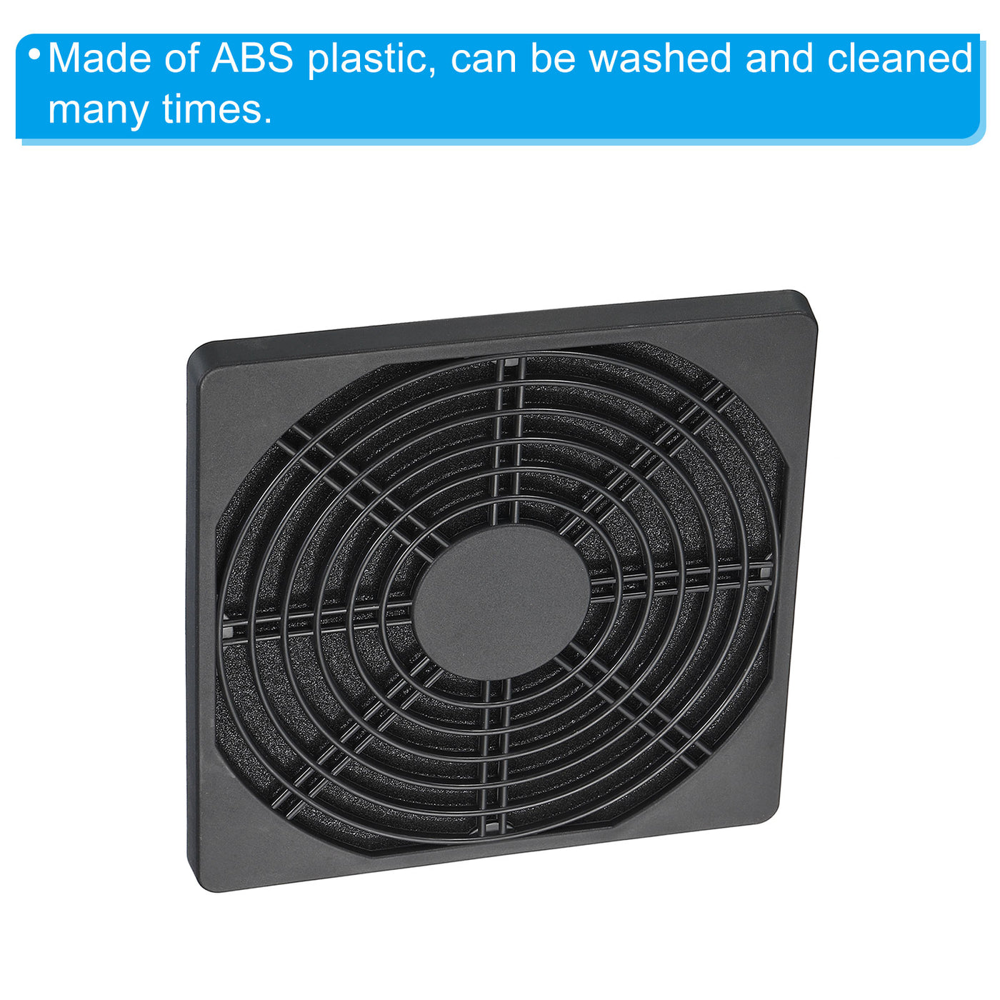 150mm Cooling Fan Filter with Screw, 2 Pack ABS Ventilator Grill Guard ...