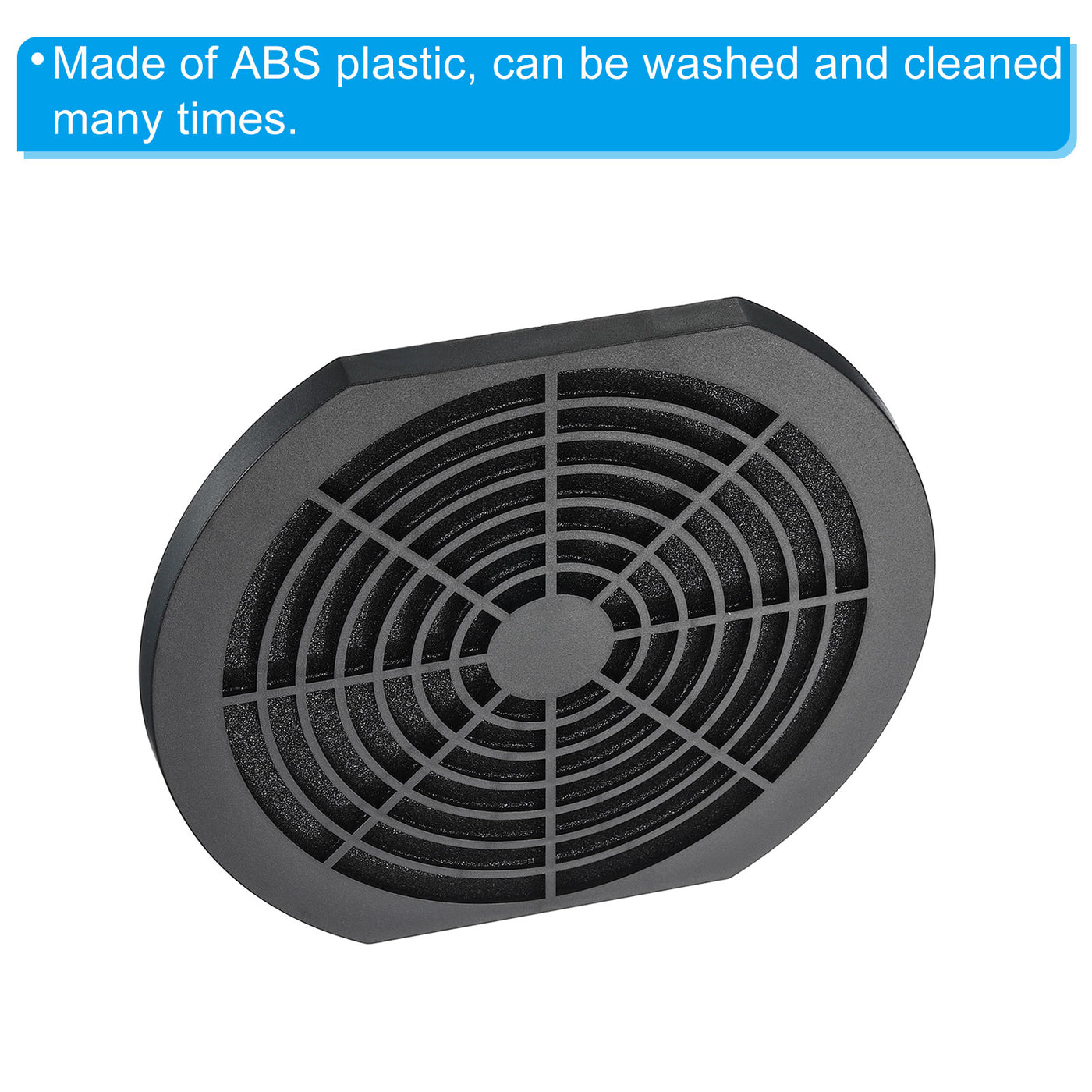 172mm Cooling Fan Filter with Screw, 2 Pack ABS Ventilator Grill Guard ...