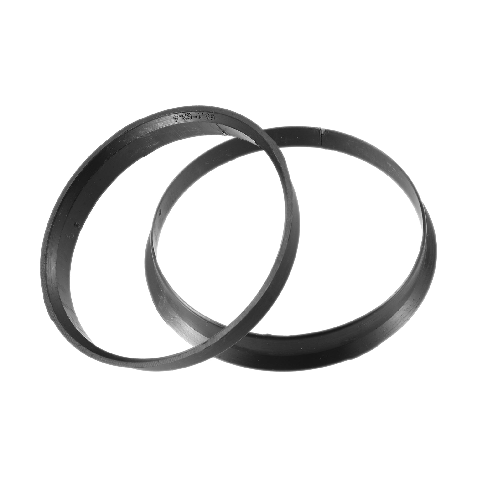 Rubber Wheel Spacer Rings Universal Car Hub Centric Rings Black - 2 Pcs ...