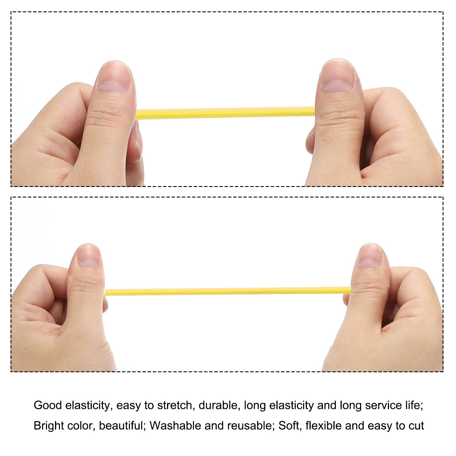 Elastic Cord Heavy Stretch String Rope 2.5mm 109 Yards for Crafting DIY ...