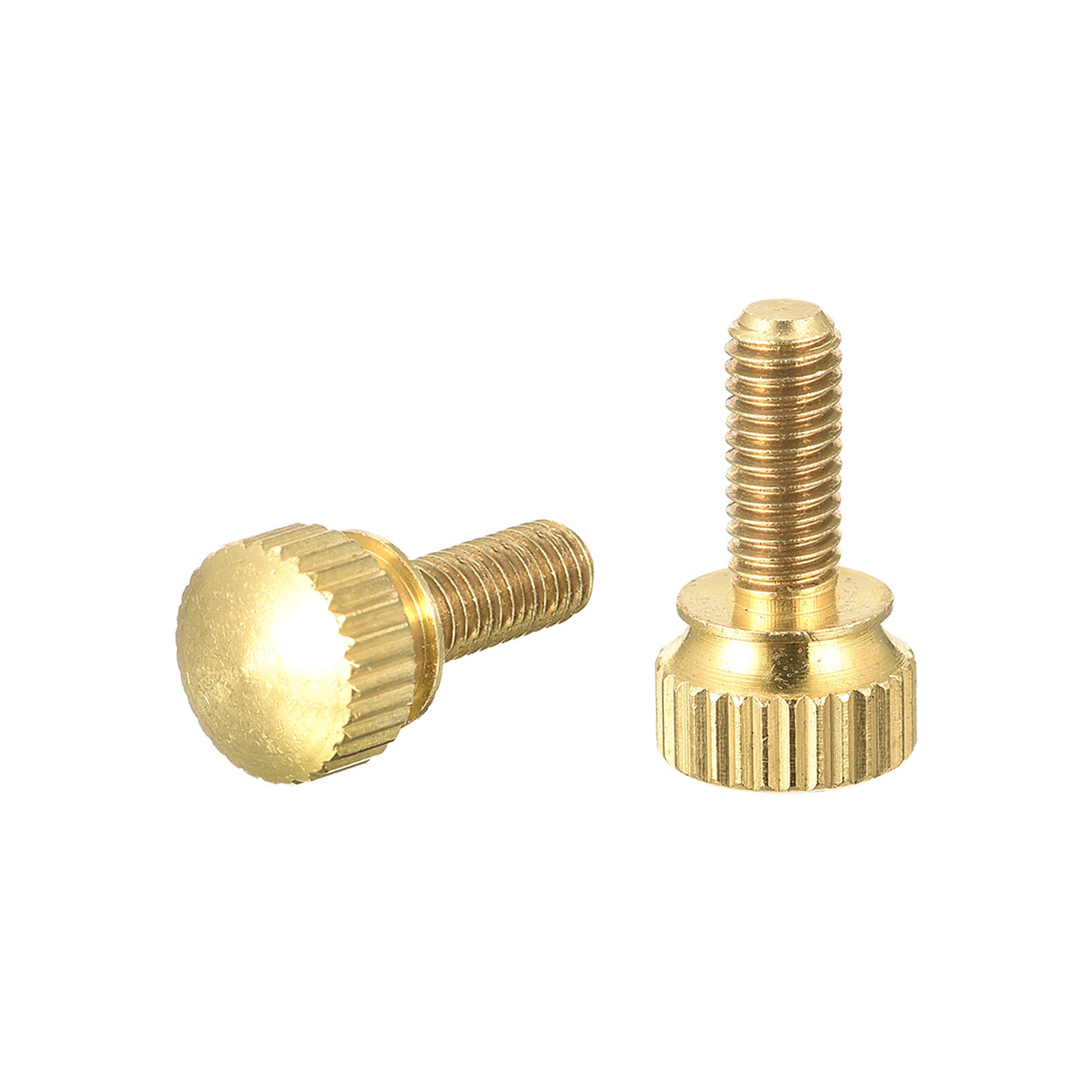 Uxcell 2Pcs Knurled Thumb Screws, M5x12mm Brass Shoulder Bolts Stepped ...