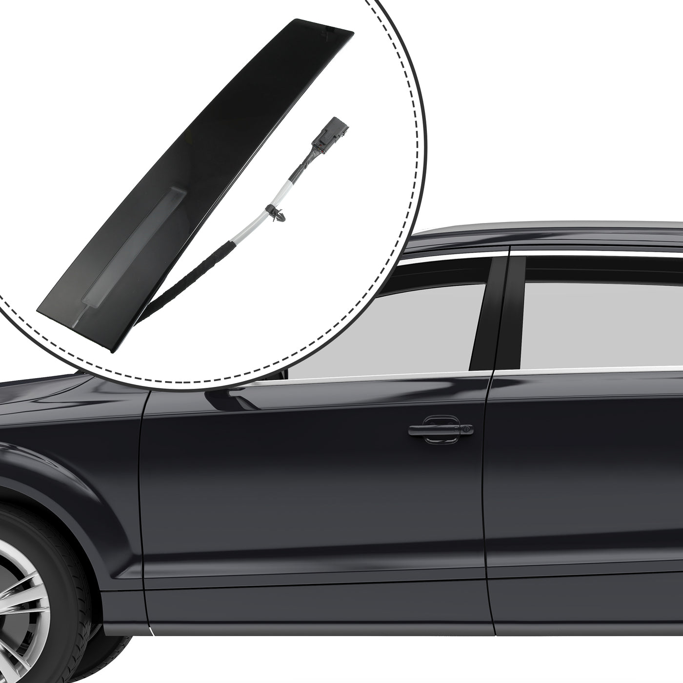 B Pillar Trim, Left Driver Side Door Entry Keypad Pillar Trim Panel ...