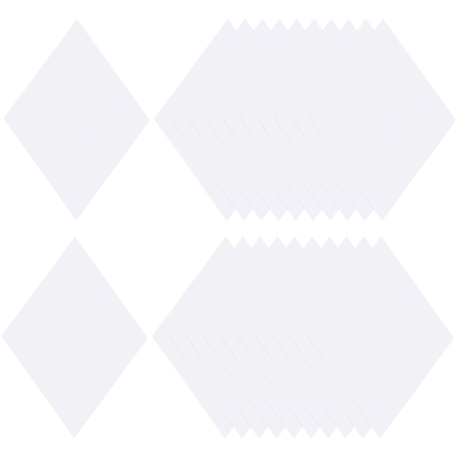 100 Count English Paper Piecing Large Rhombus Shapes for Sewing ...