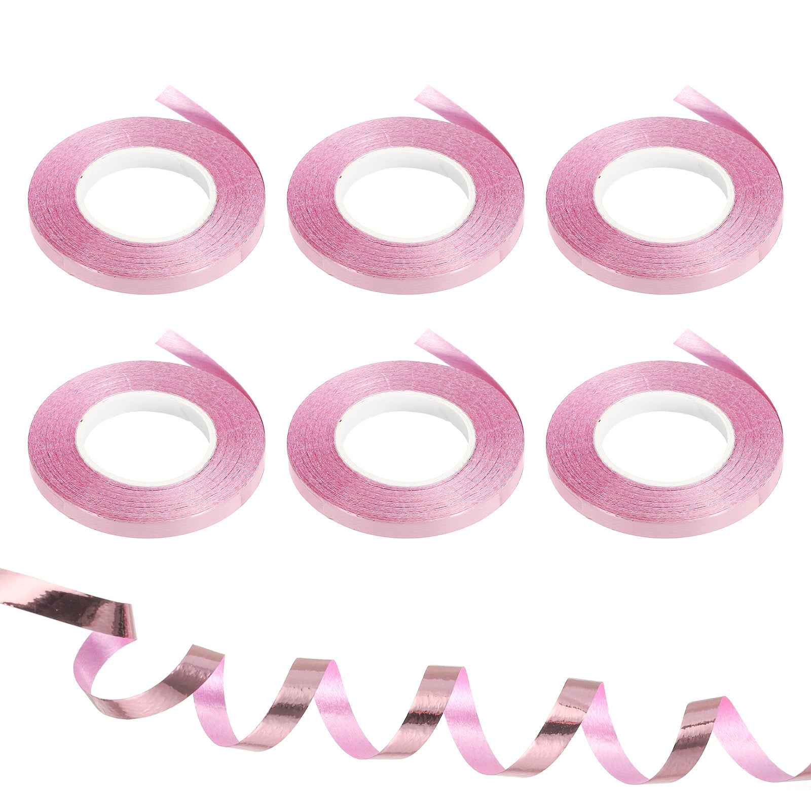 Curling Ribbon Crimped Balloon String Metallic 3/16" 11 Yards 6 Roll ...