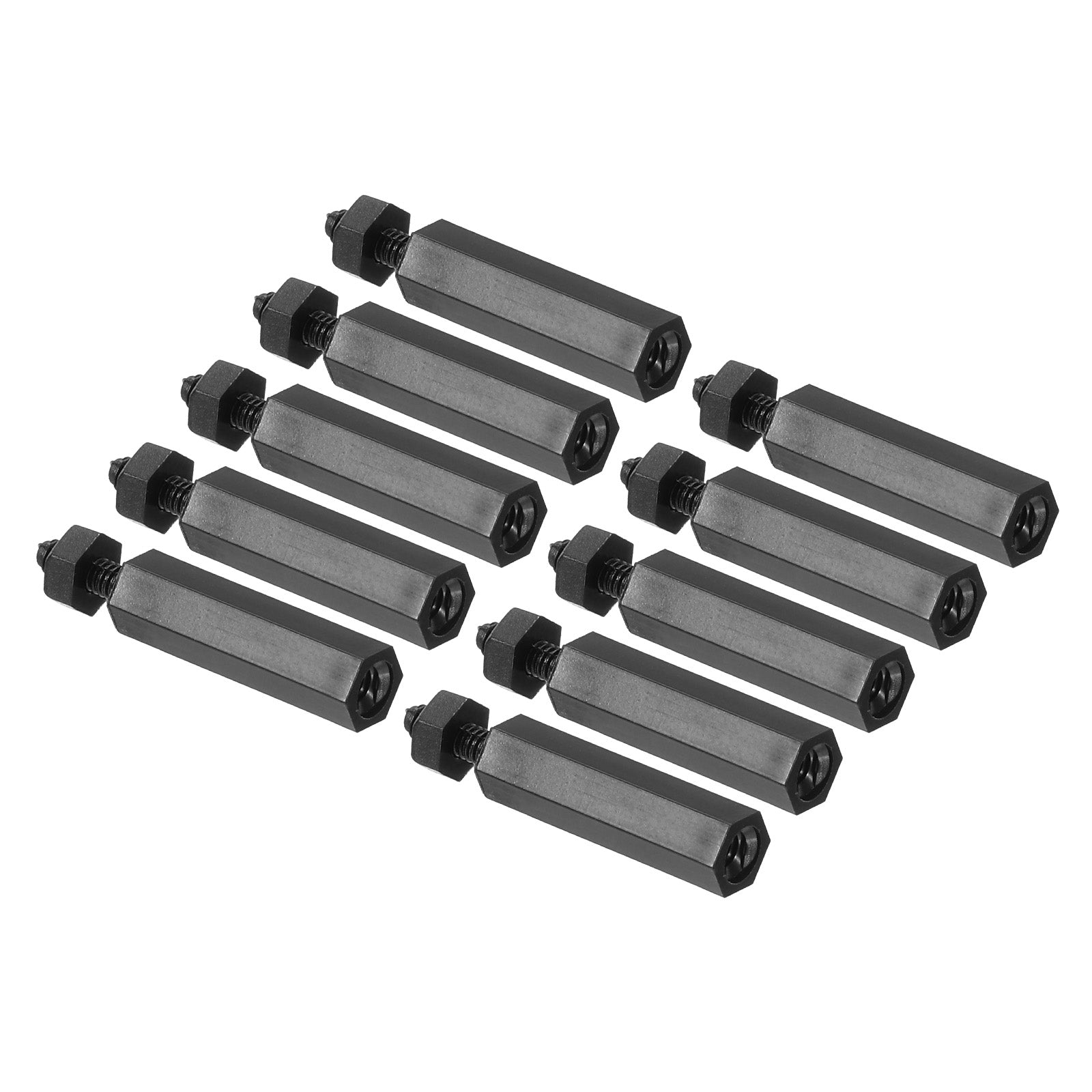 M2 Nylon Hex Standoff Screws Nuts, 100Pack PCB Threaded Kit(15mm+5mm ...