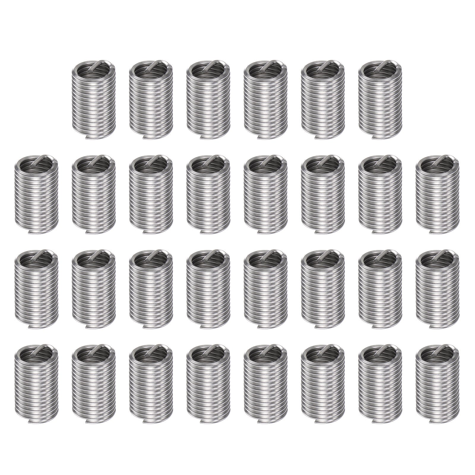 30pcs 7/16-14 UNC 3D 33.3mm 304 Stainless Steel Helical Wire Threaded ...