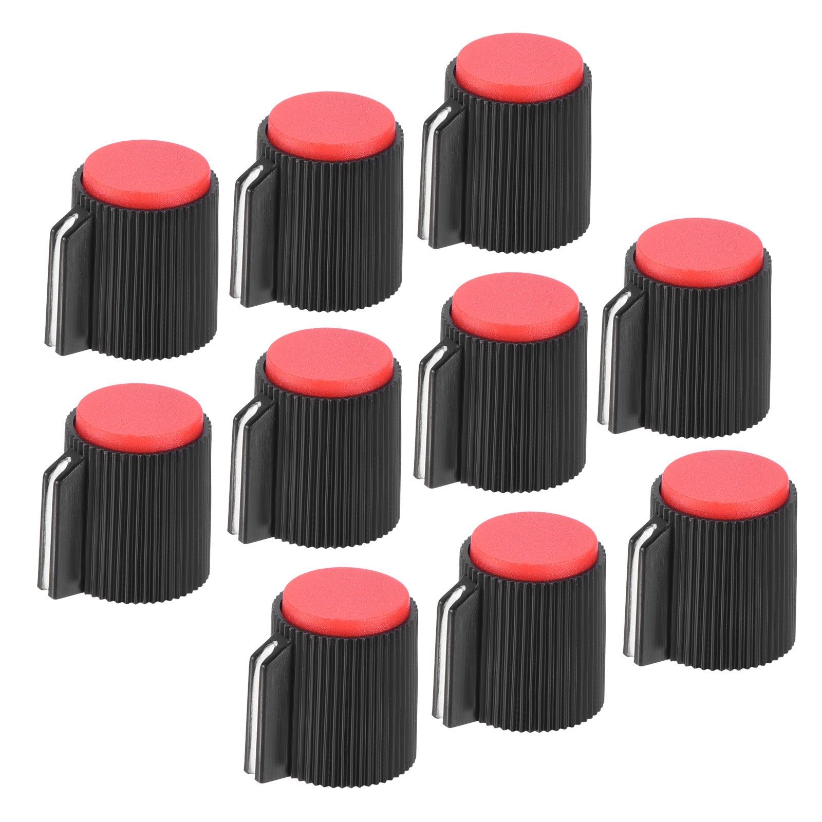 Potentiometer Knobs Bakelite 13x15.5mm 6mm Hole with 10 Screws Black ...