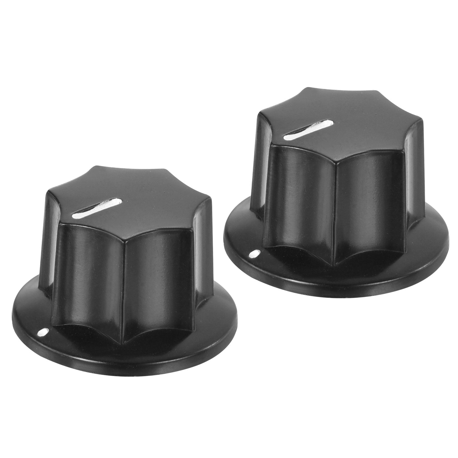 Potentiometer Knobs Bakelite 24x15mm 6mm Hole with 2pcs Set Screw Black ...