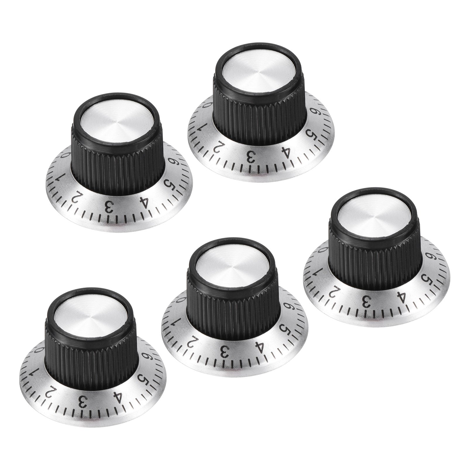 Potentiometer Knobs Aluminium Alloy 24x14mm 6mm Hole with 5pcs Screws ...