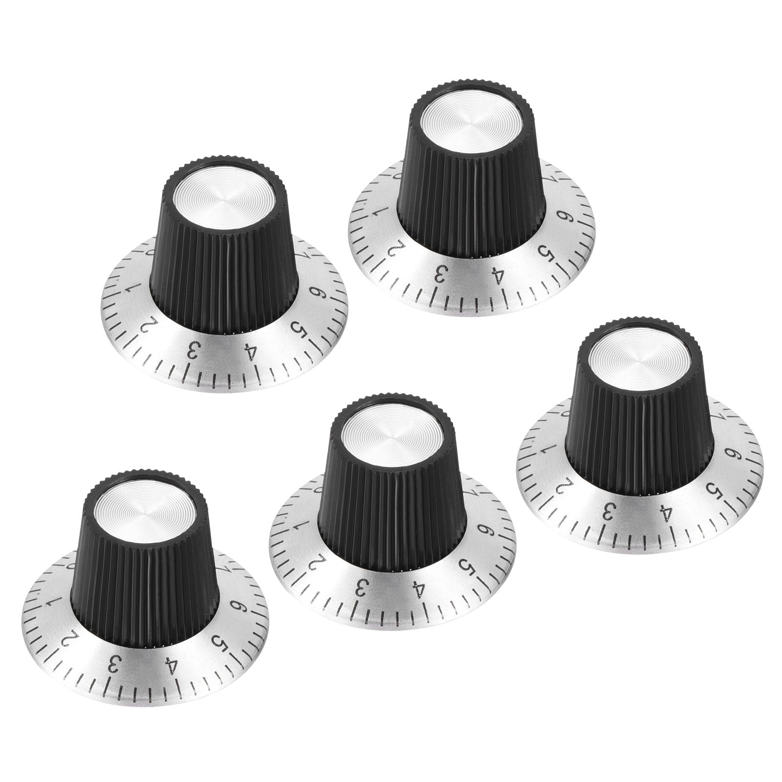 Potentiometer Knobs Aluminium Alloy 29x18mm 6mm Hole with 5pcs Screws ...