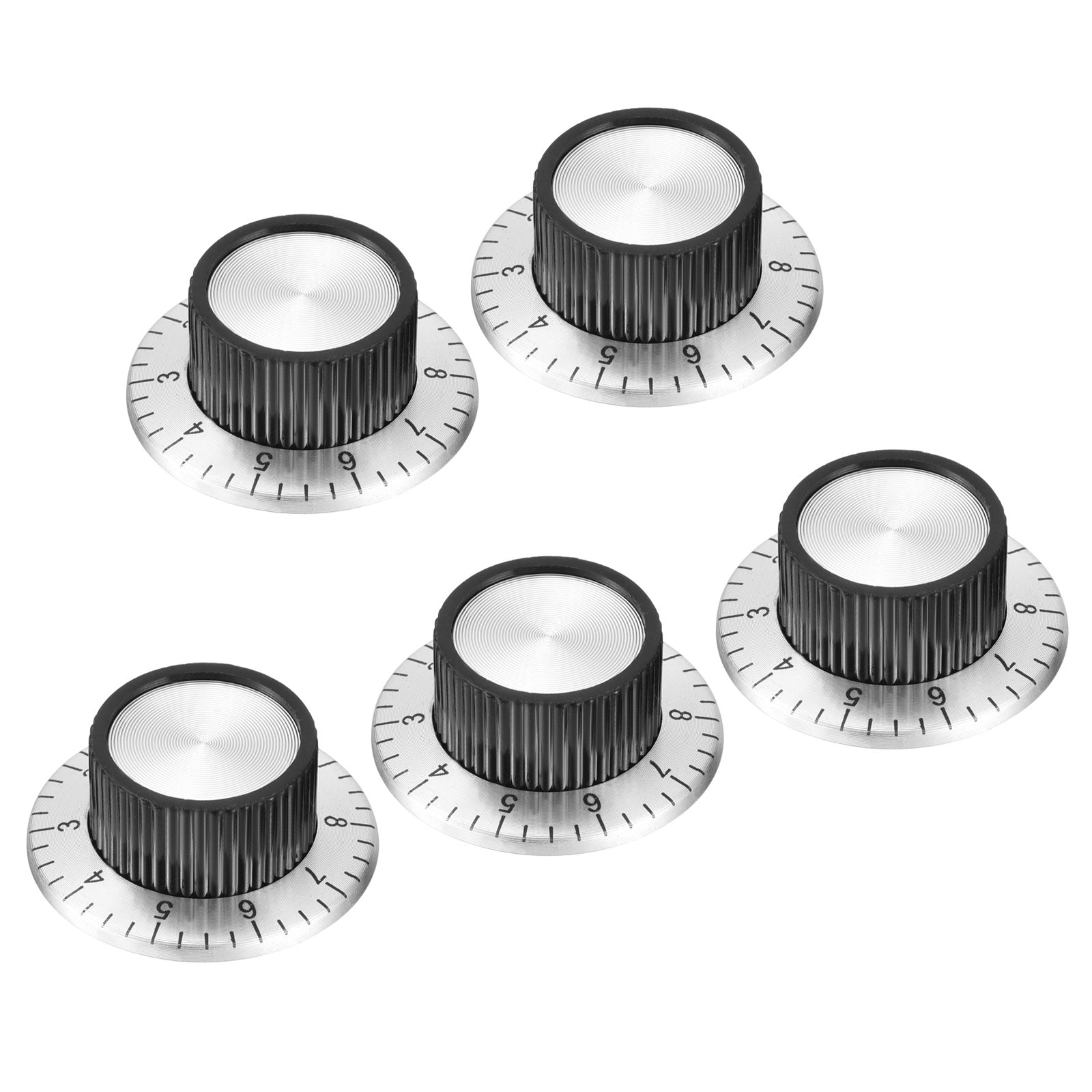 Potentiometer Knobs Aluminium Alloy 37x15mm 6mm Hole with 5pcs Screws ...