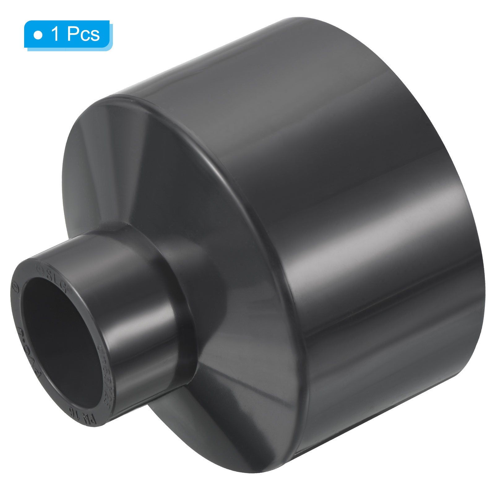 UPVC Reducer Pipe Fitting 2.5x1 Inch Socket, Straight Coupling Adapter ...