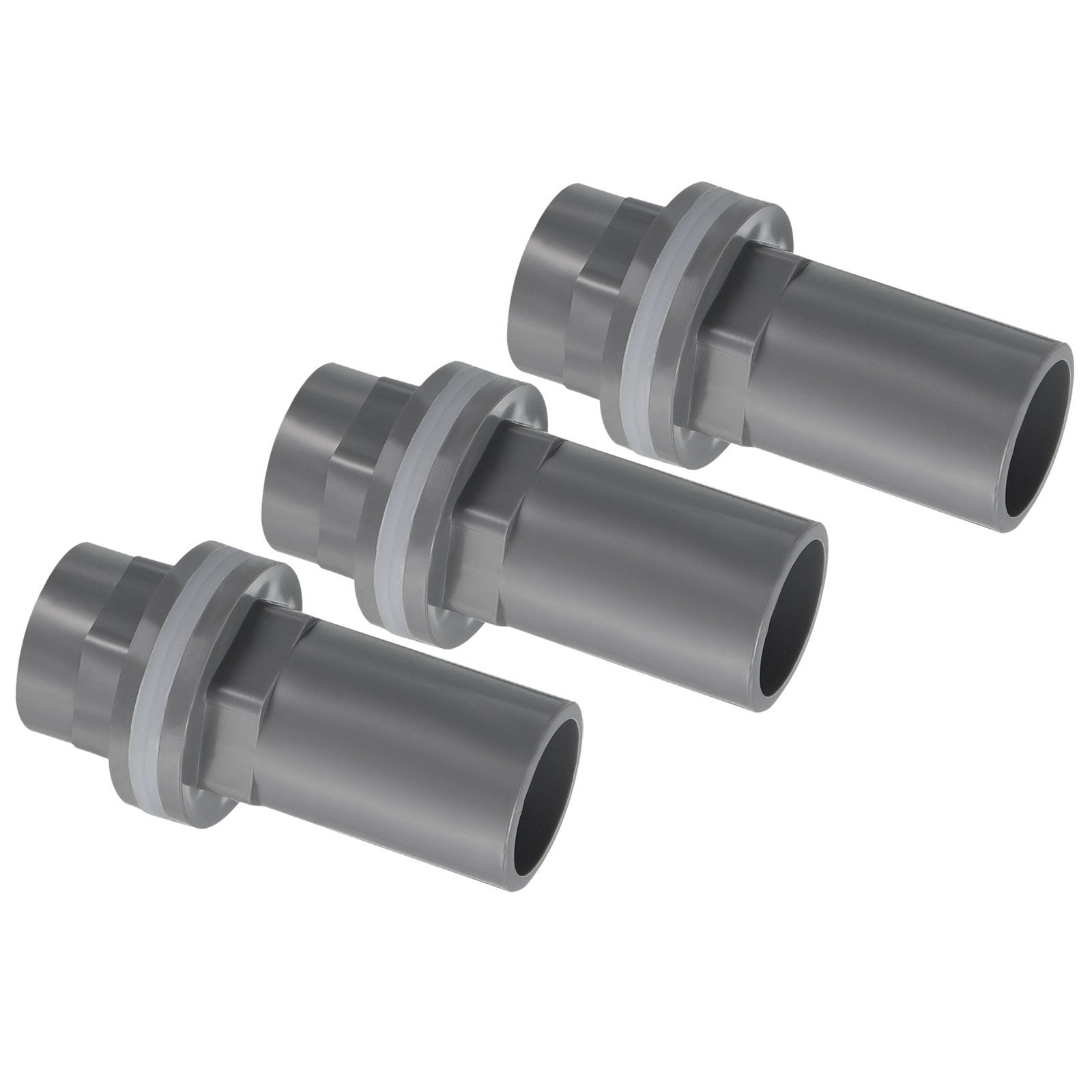 PVC Water Tank Pipe Fitting 3/4" ID DN20, 3 Pack Straight Tube Adapter ...