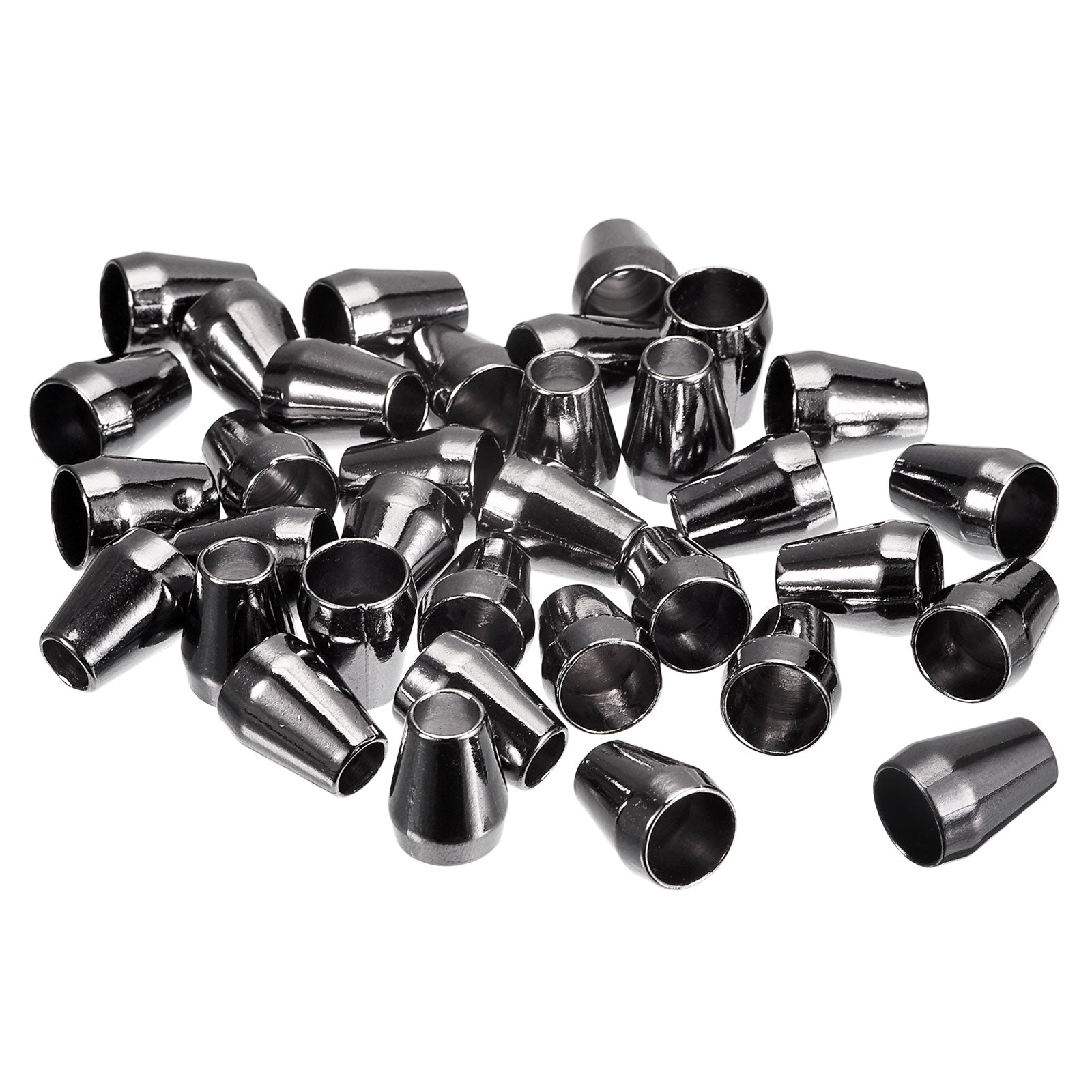 40pcs Metal Bell Stopper, Alloy Conical Bells Cord Rope Locks Fastener ...