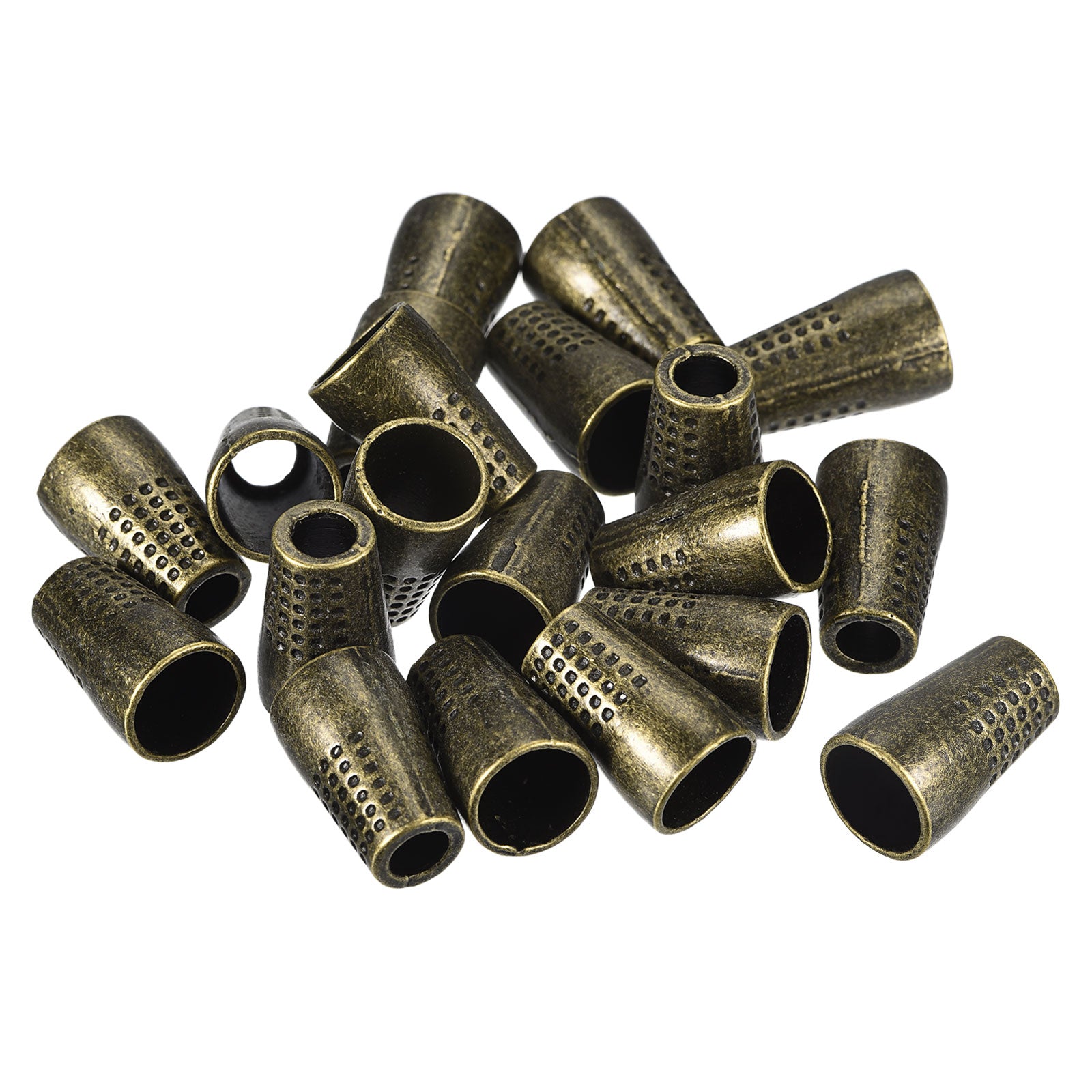 20pcs Bell End Stopper, Alloy Conical Bells Cord Rope Ends Lock ...