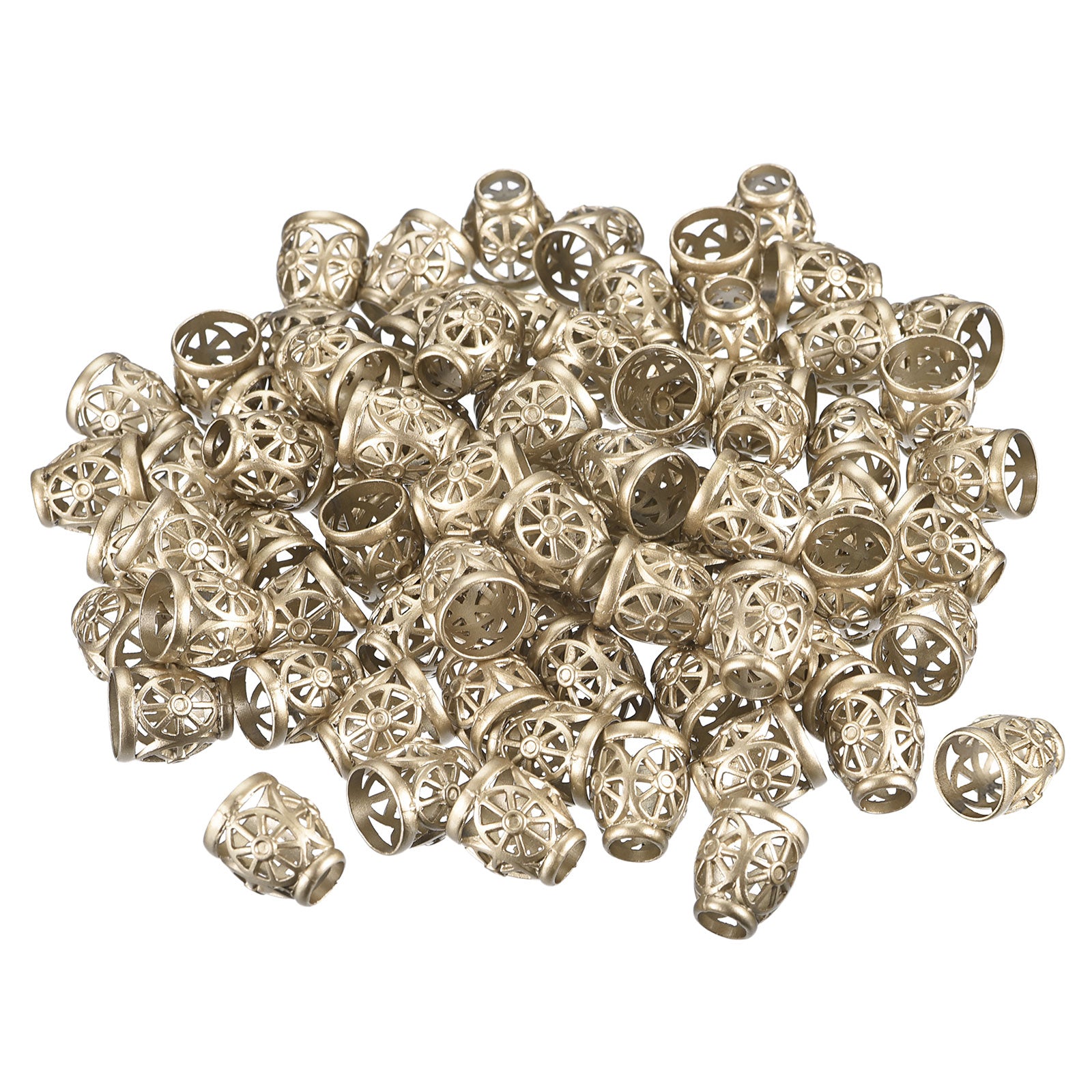80pcs Metal Bell Stopper, Alloy Conical Metal Cord Rope Locks Fastener ...