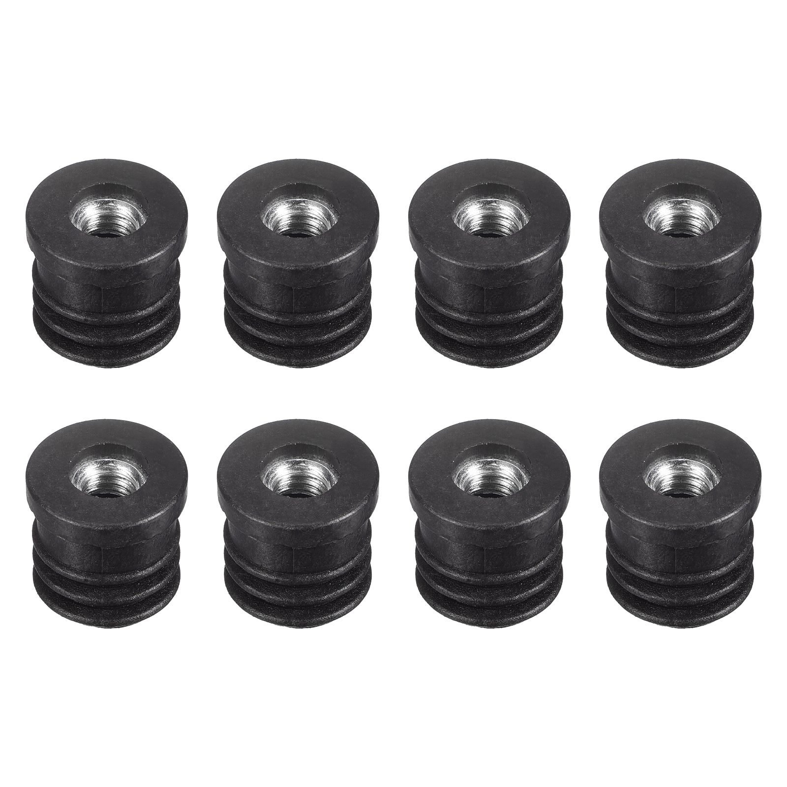 Uxcell 8Pcs 16mm/0.59" Caster Insert with Thread, Round M6 Thread for ...