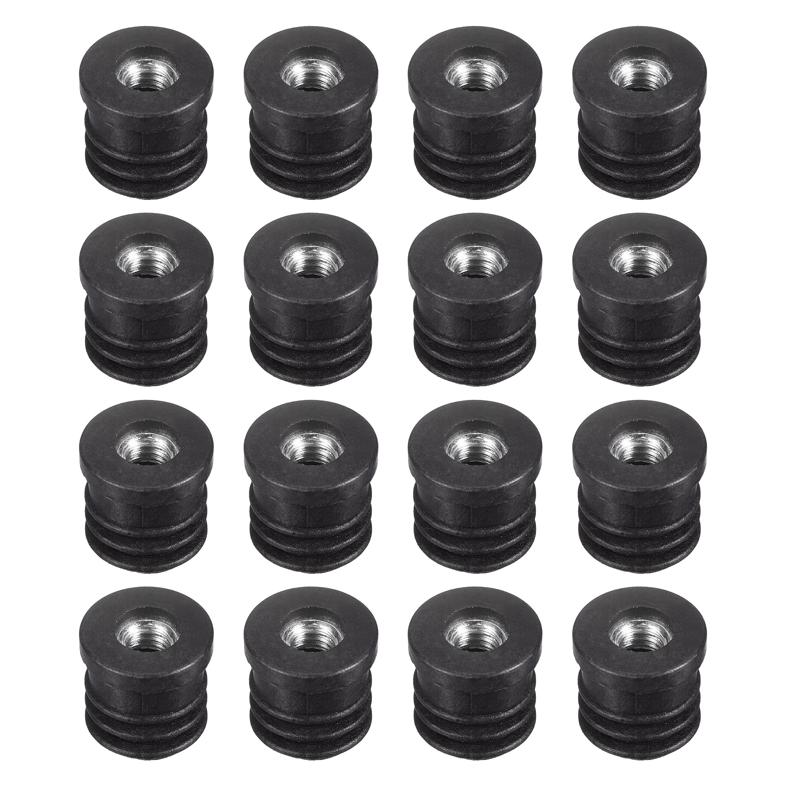 Uxcell 16Pcs 16mm/0.59" Caster Insert with Thread, Round M6 Thread for ...