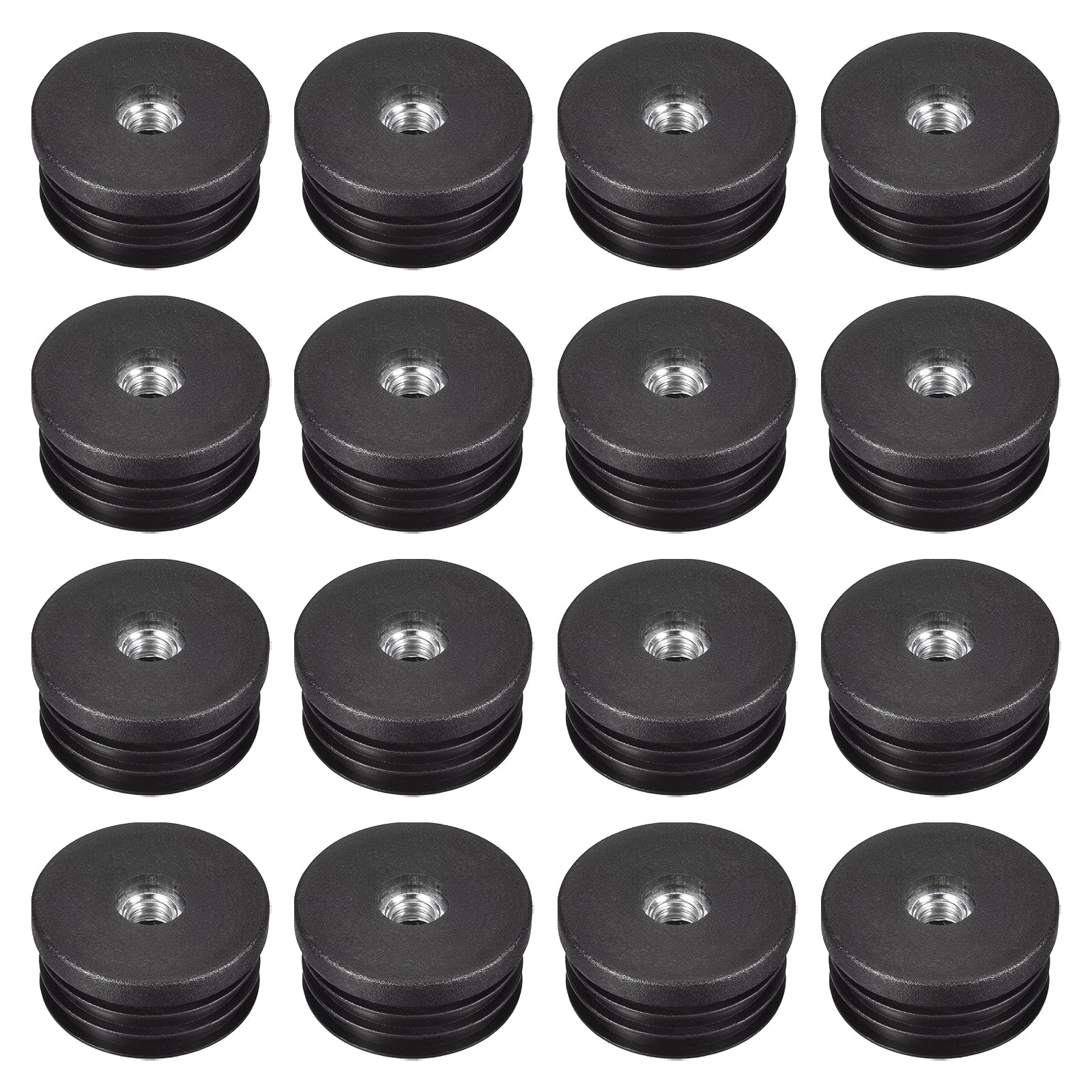Uxcell 24Pcs 38mm/1.5" Caster Insert with Thread, Round M8 Thread for ...