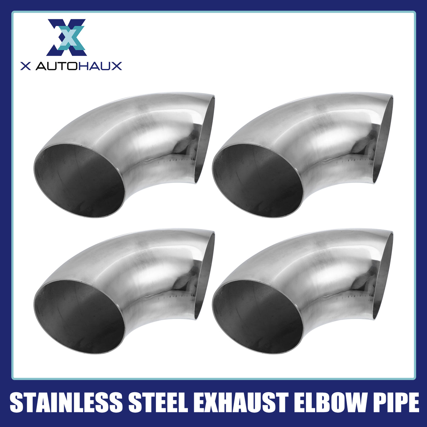 4pcs 90 Degree Mandrel Bend Elbow SS304 Stainless Steel Bend Tube ...