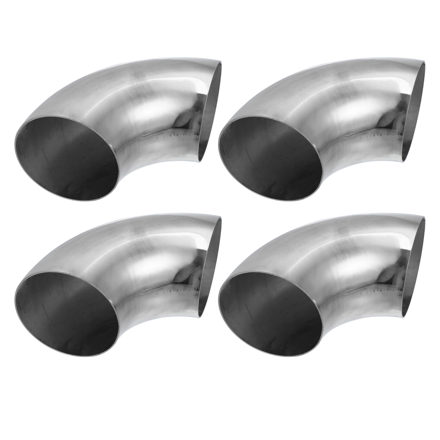 4pcs 90 Degree Mandrel Bend Elbow SS304 Stainless Steel Bend Tube ...
