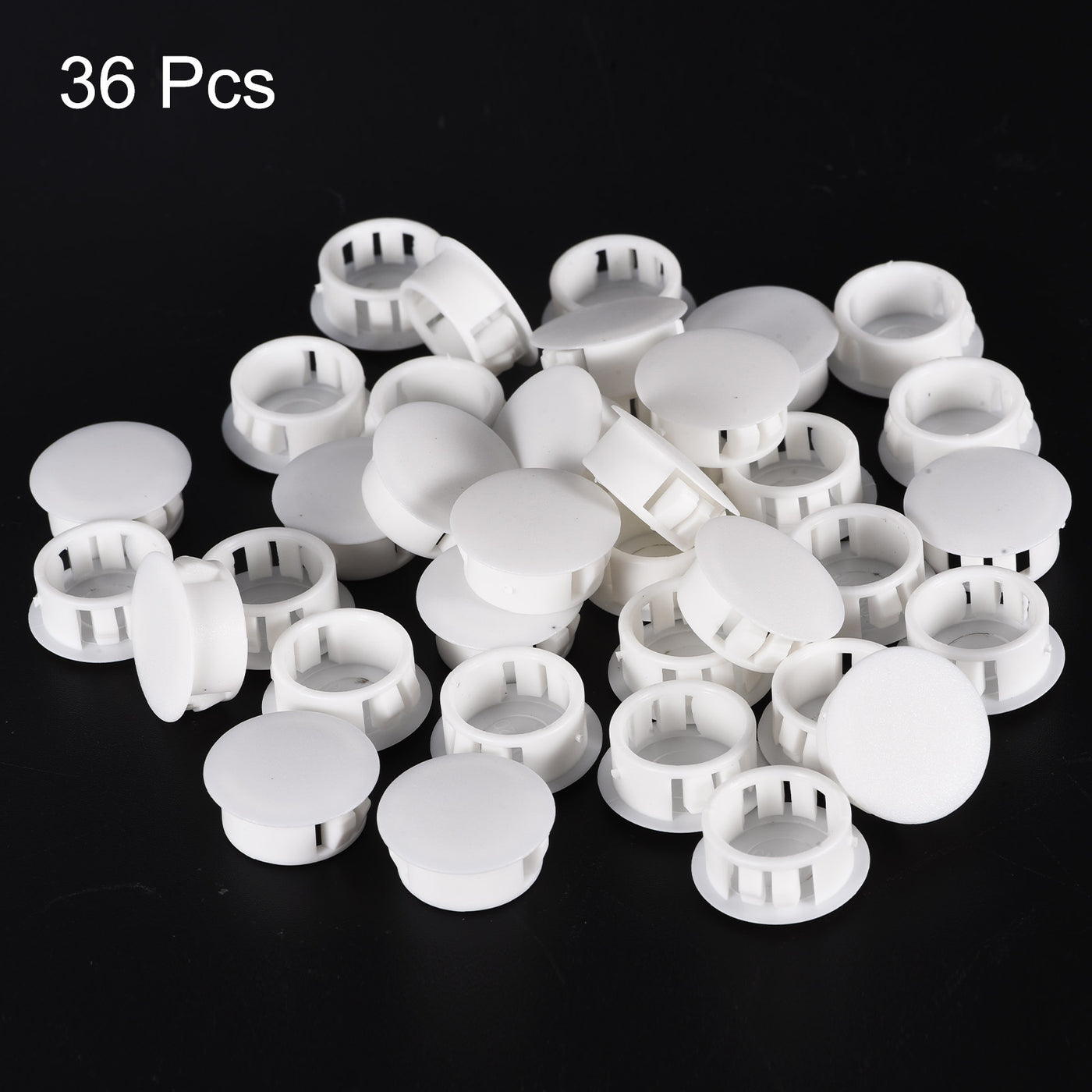 Uxcell 36Pcs 25/32" Plastic Hole Plugs Panel Flush Type Knockout ...
