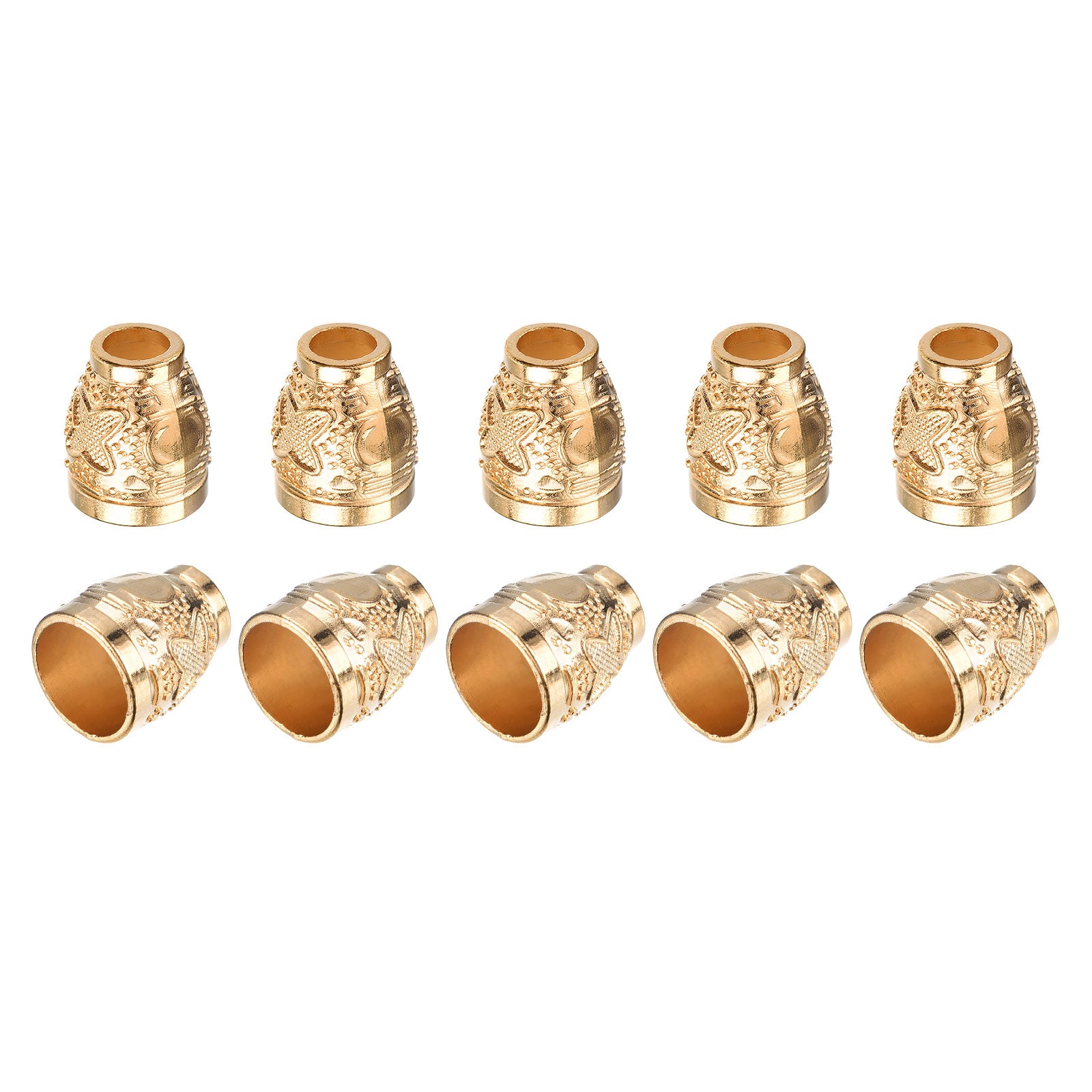 Uxcell 10Pcs Metal Bell Stopper, 4.8mm Conical Cord Ends Lock Rope ...