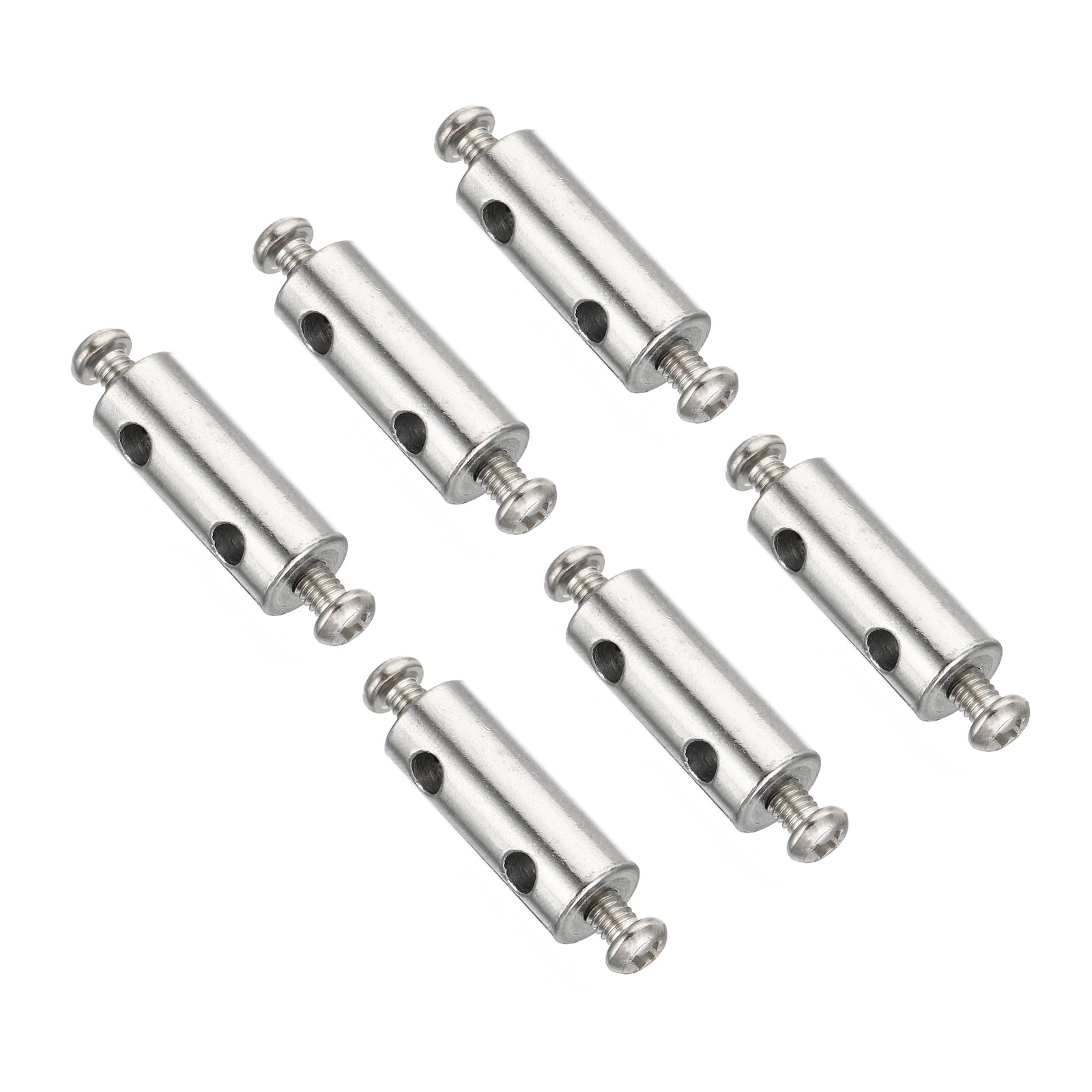 25x10mm Wire Rope Clips Set, 6 Pcs 3.5mm Hole Steel Double Holes Lock ...