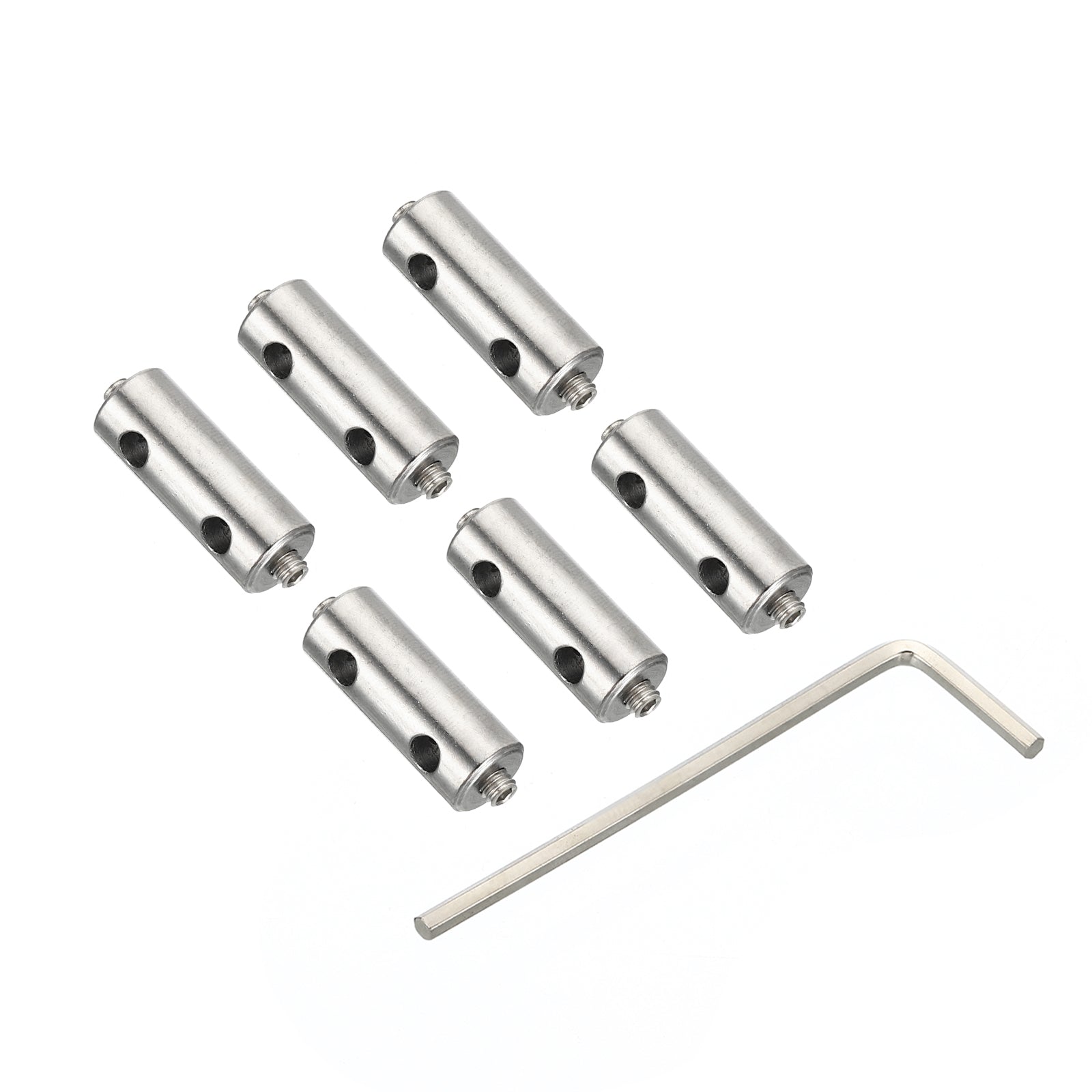 25x10mm Wire Rope Clips Set, 3.8mm Hole 6 Pcs Steel Double Holes Lock ...