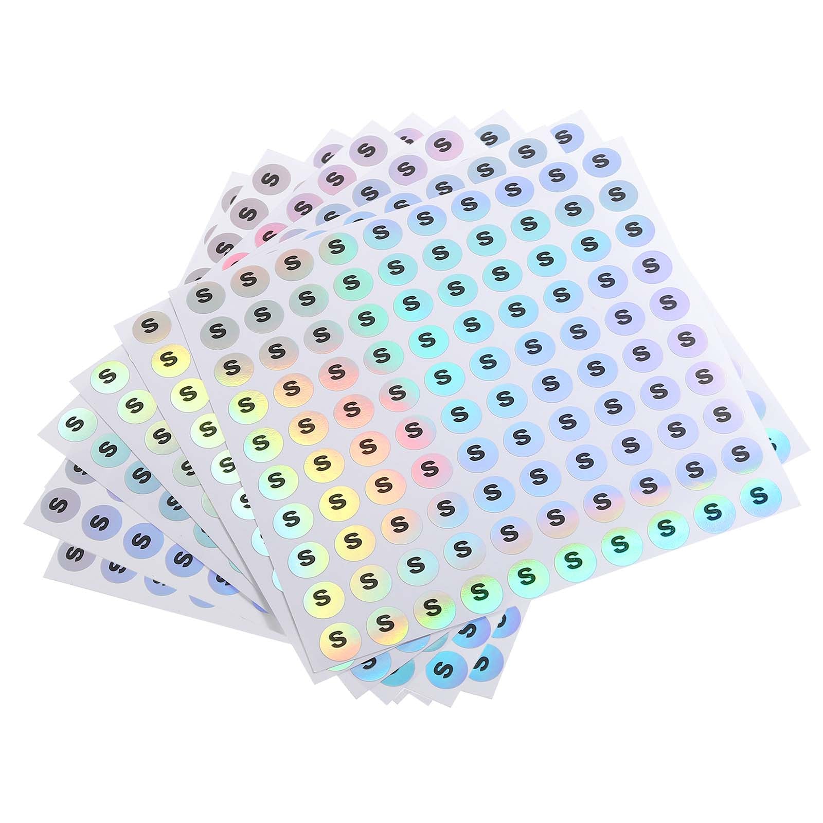 Laser Capital Letter Stickers, Alphabet S Round Self-Adhesive ...