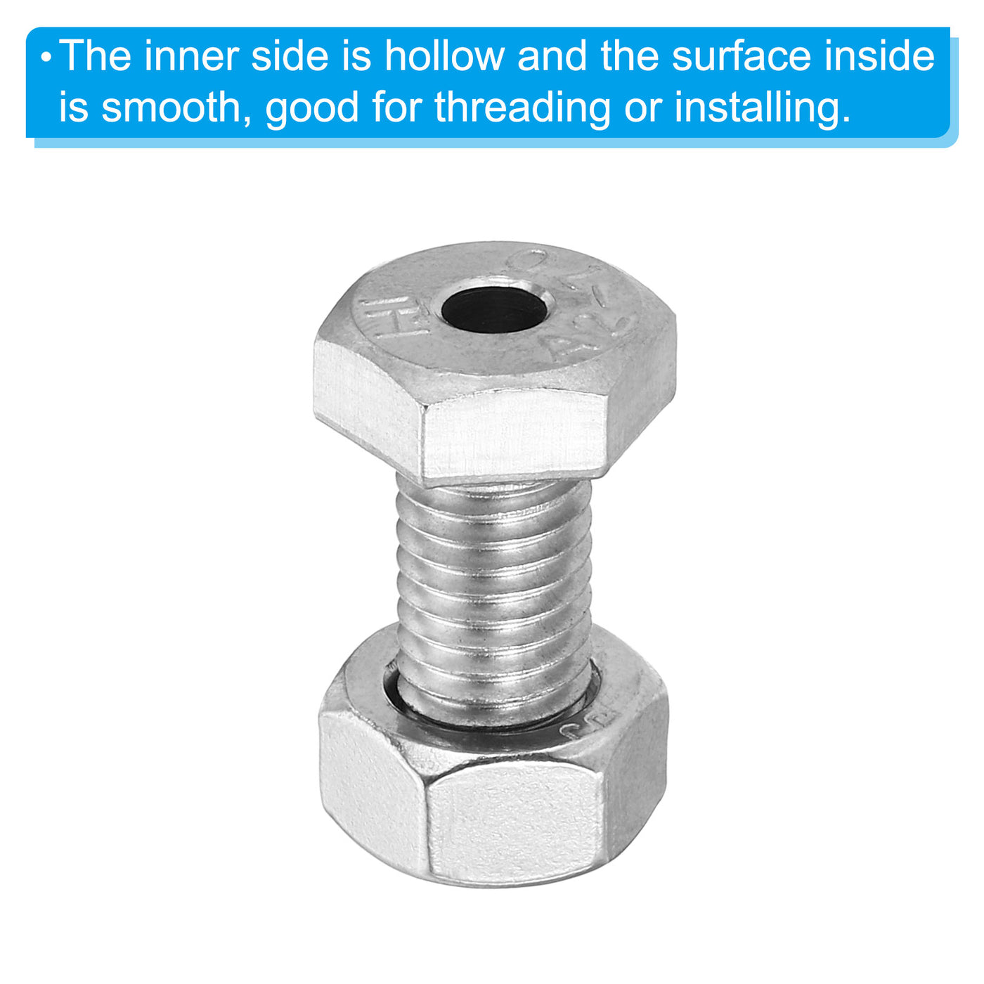 M10x25mm Hollow External Hexagon Screw, 3 Set Cylindrical Lamp ...