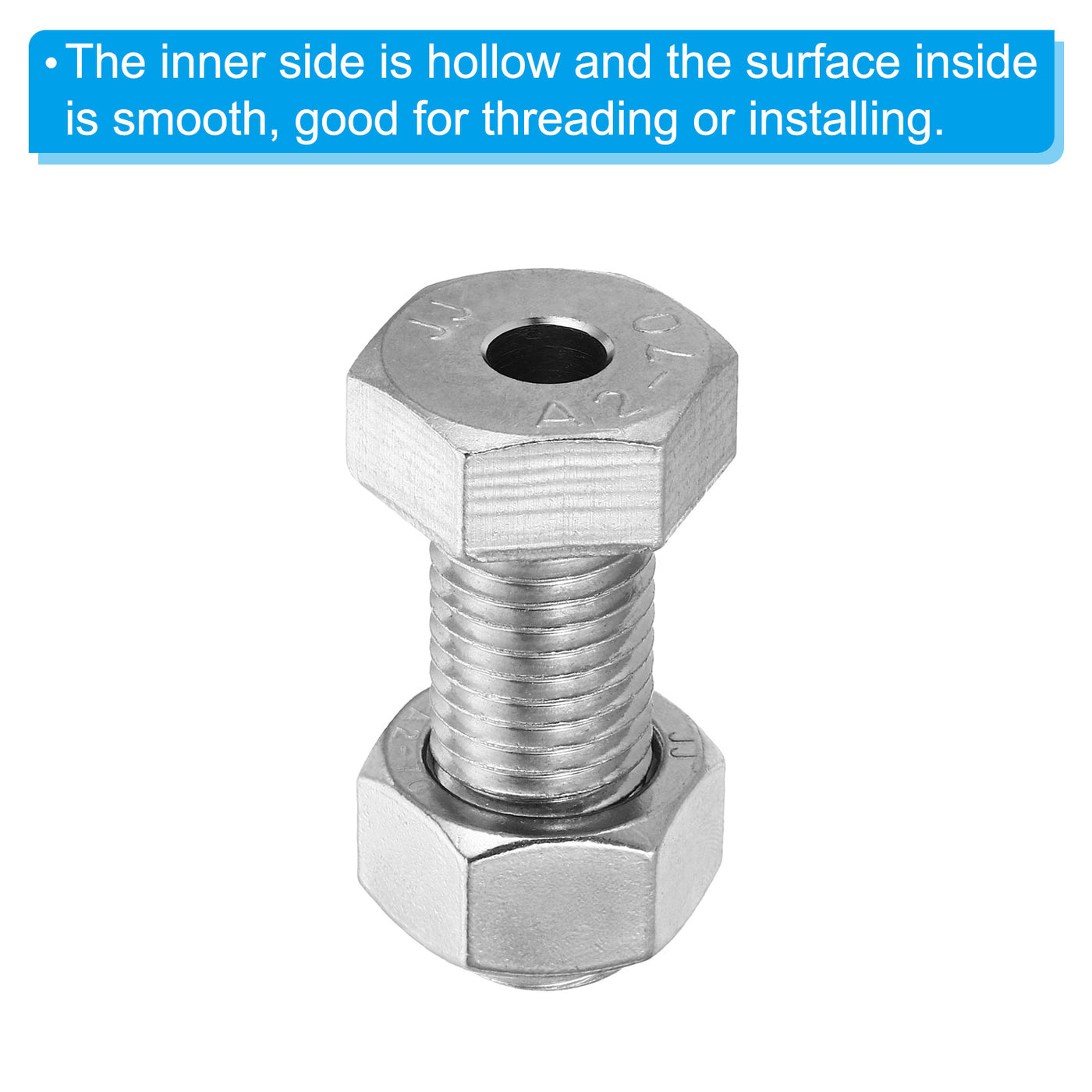 M20x50mm Hollow External Hexagon Screw, 1 Set Cylindrical Lamp ...